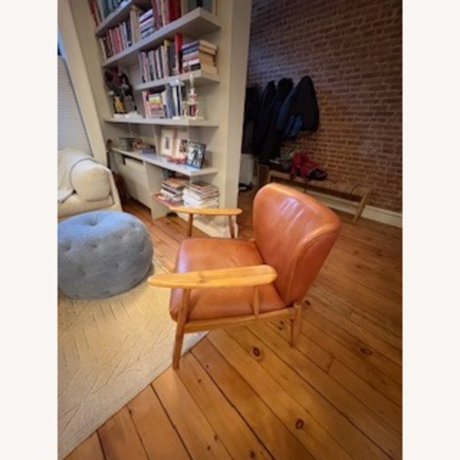 CB2 Troubador 2 Leather Chairs - AptDeco
