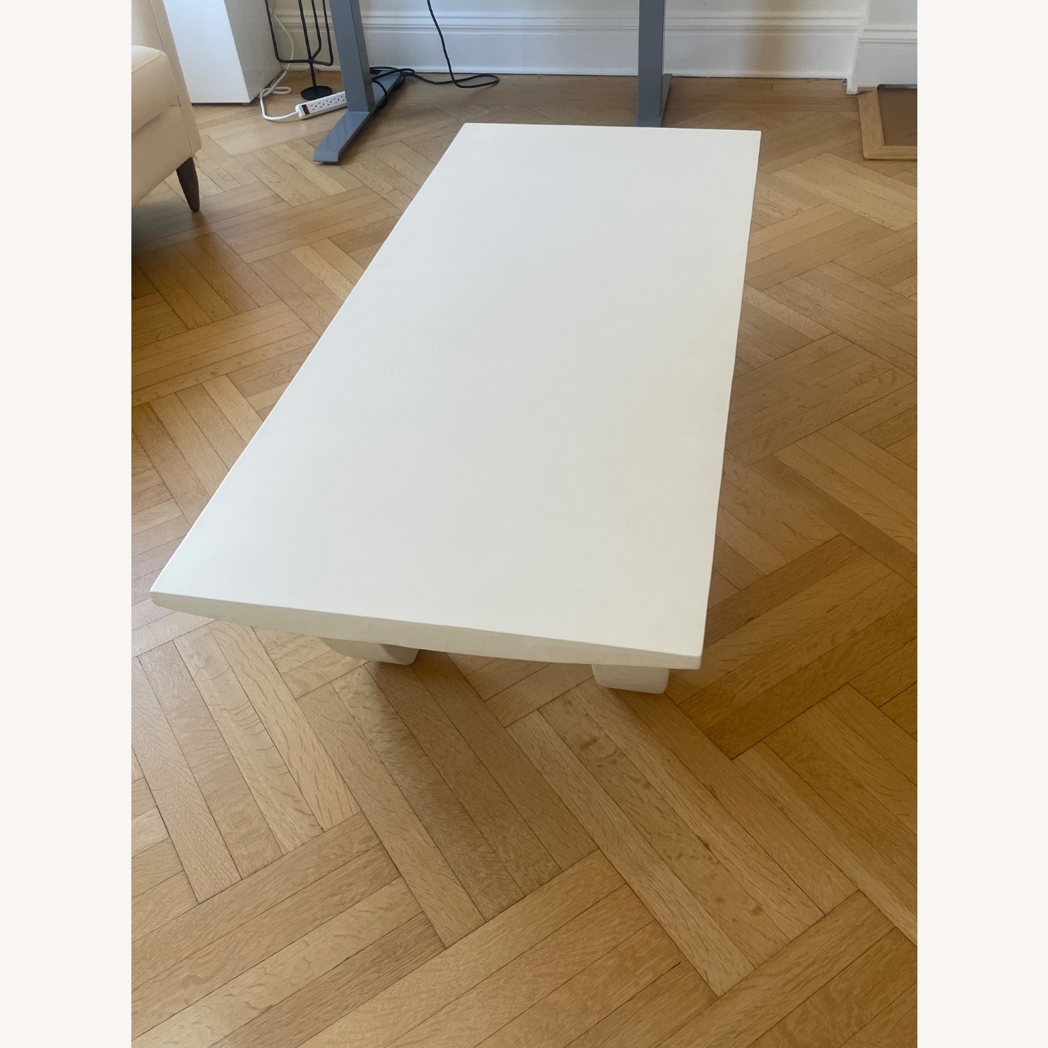 Off White Designer Coffee Table - AptDeco
