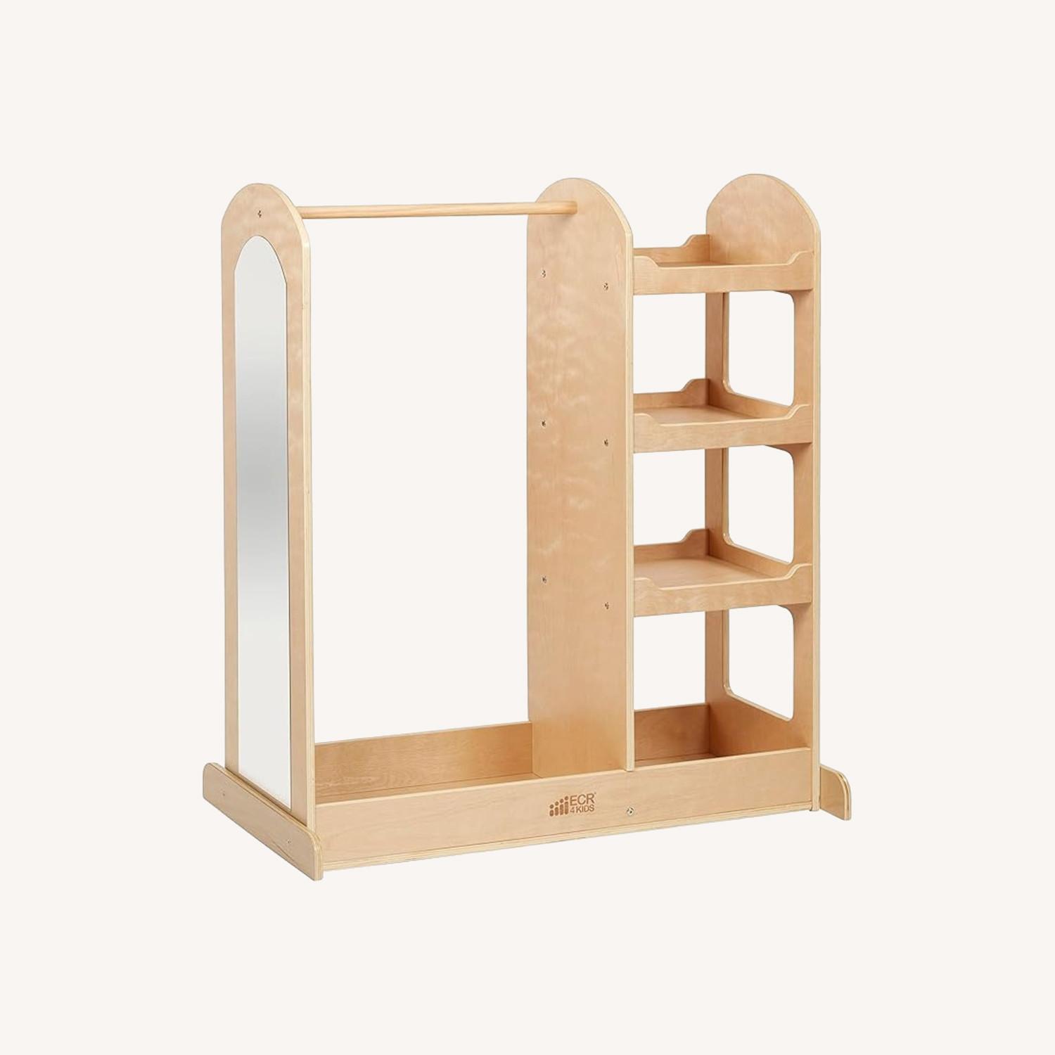 ECR4Kids Montessori Kids Wardrobe Natural Birch - AptDeco
