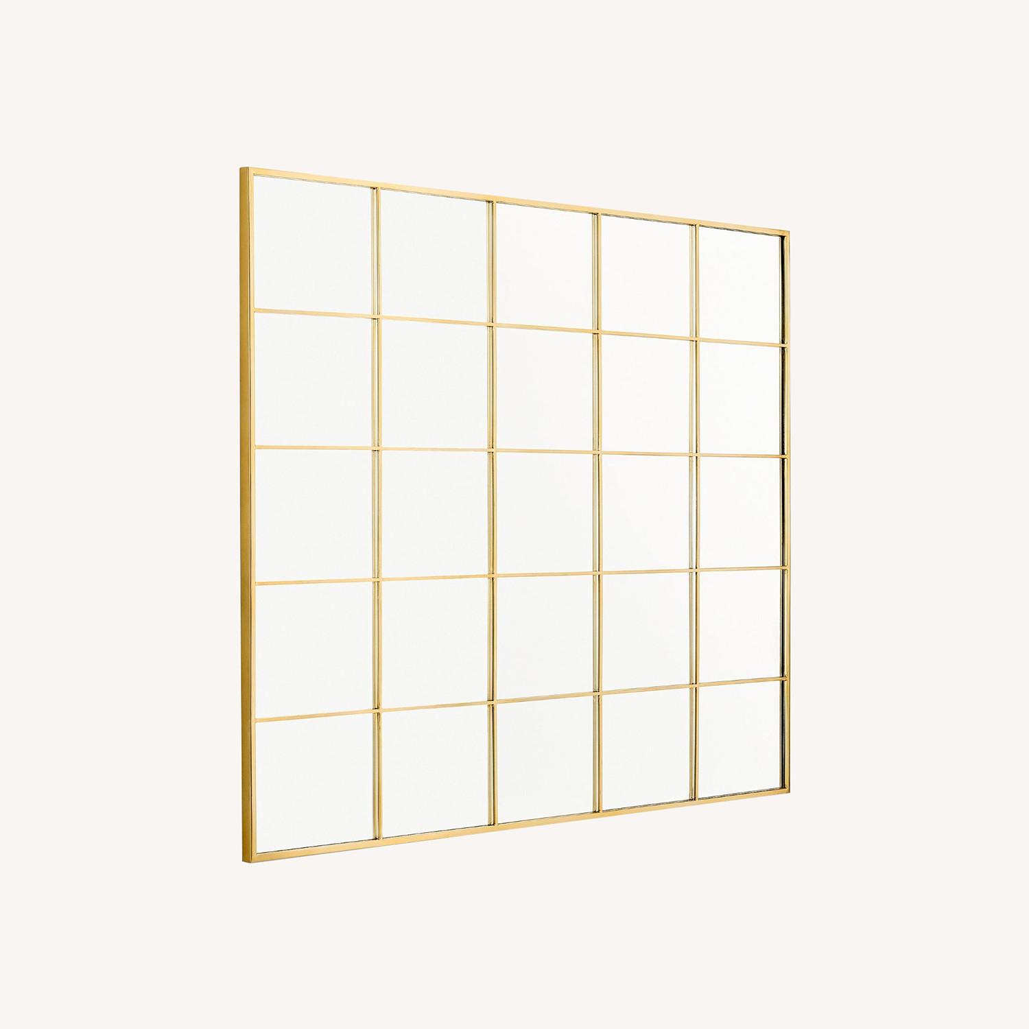 West Elm Raven Window Metal Wall Mirror - AptDeco