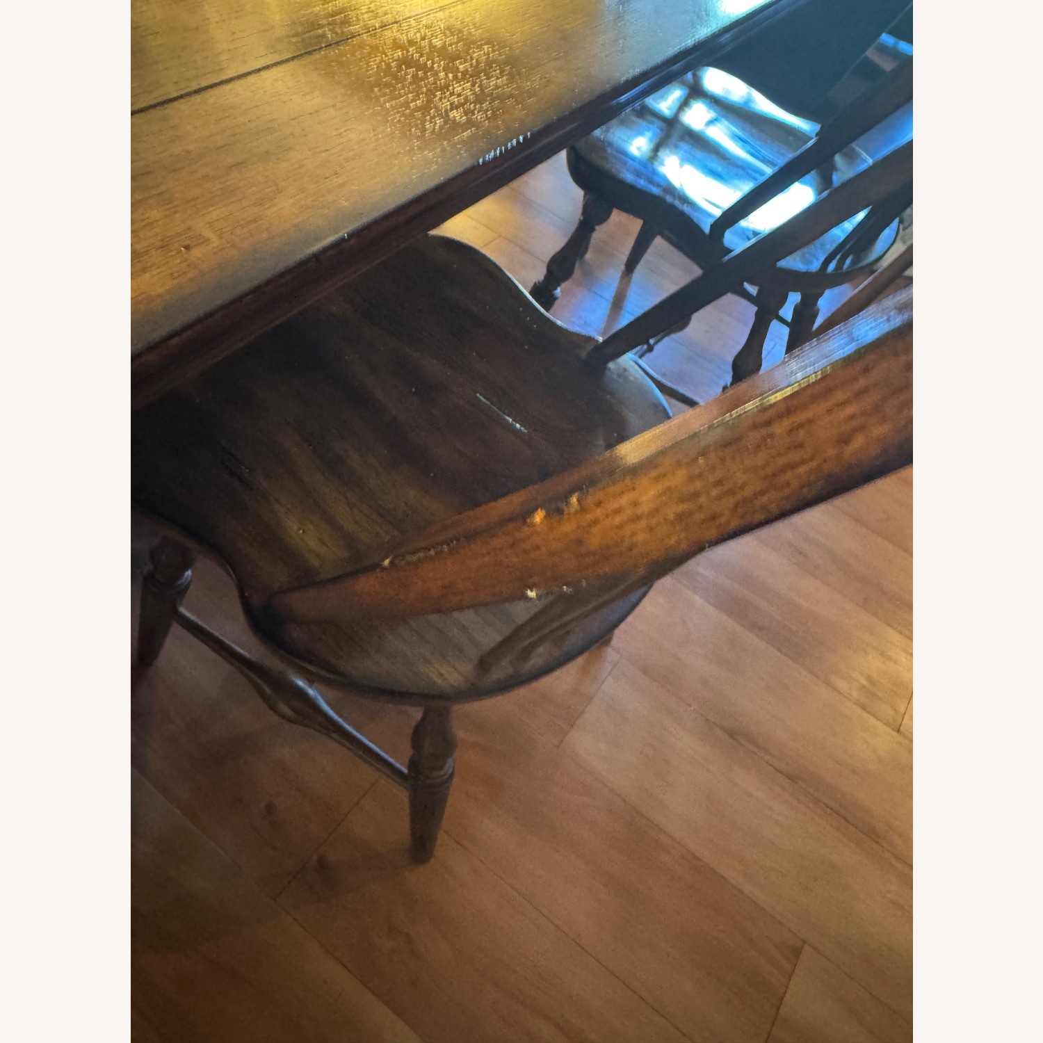 Walter E. Smithe Solid Oak Dining Set for 8 - AptDeco