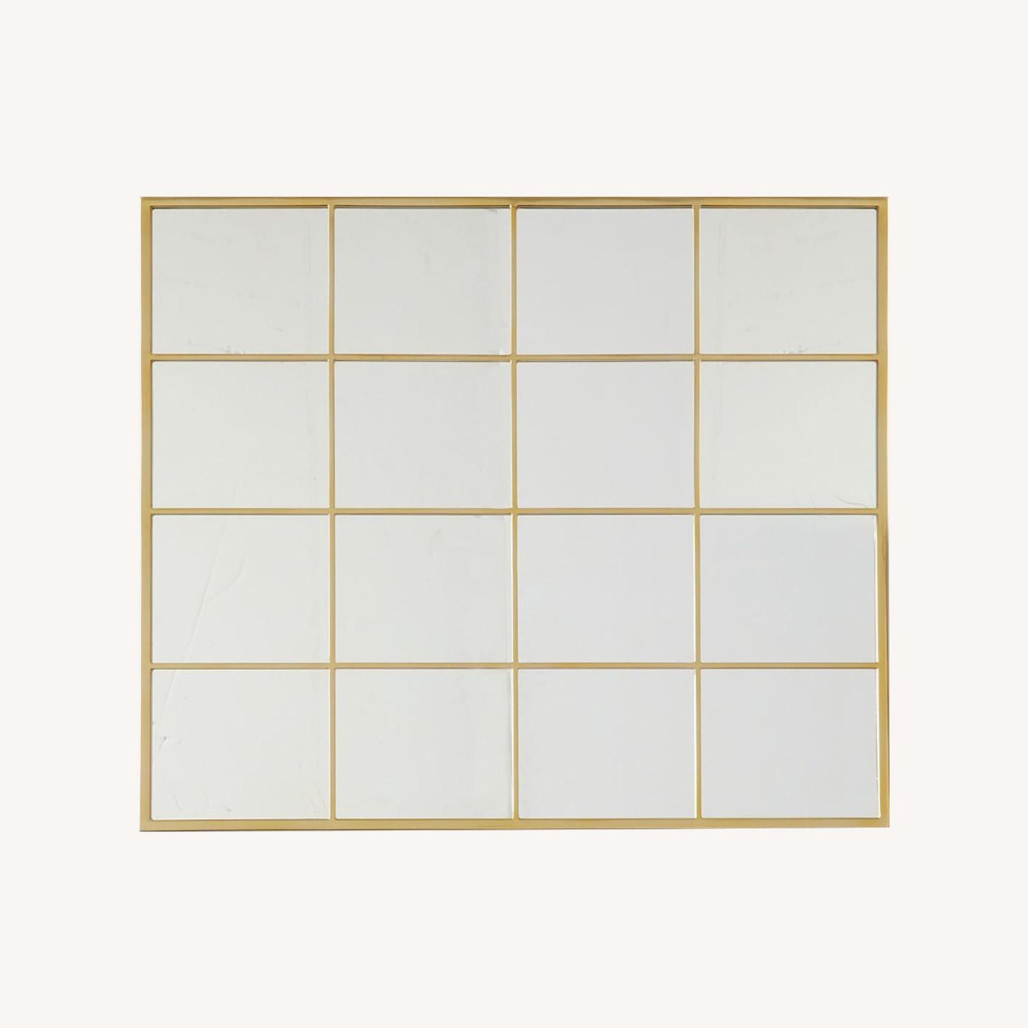 West Elm Raven Window Metal Wall Mirror - AptDeco