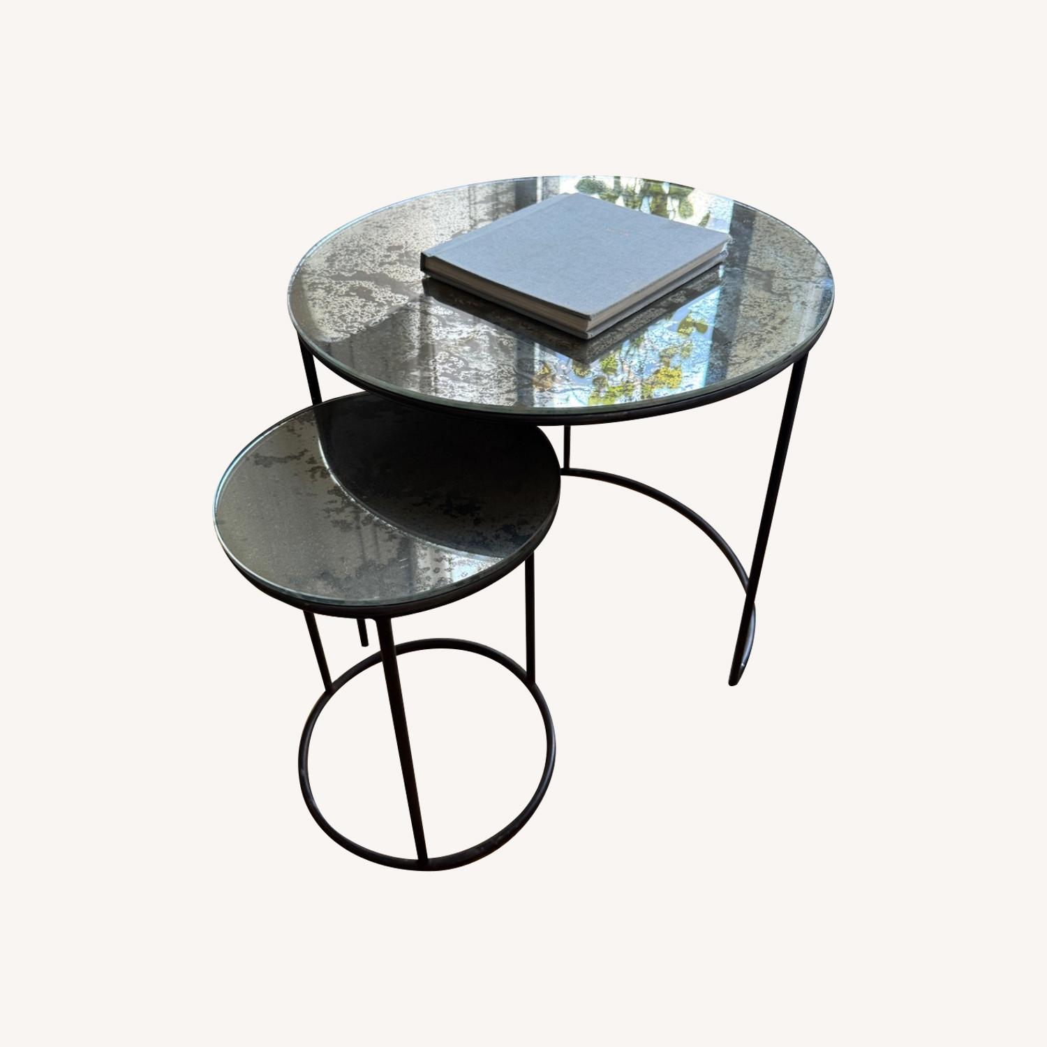 Set of 2 Ochre Moon Side Tables - AptDeco