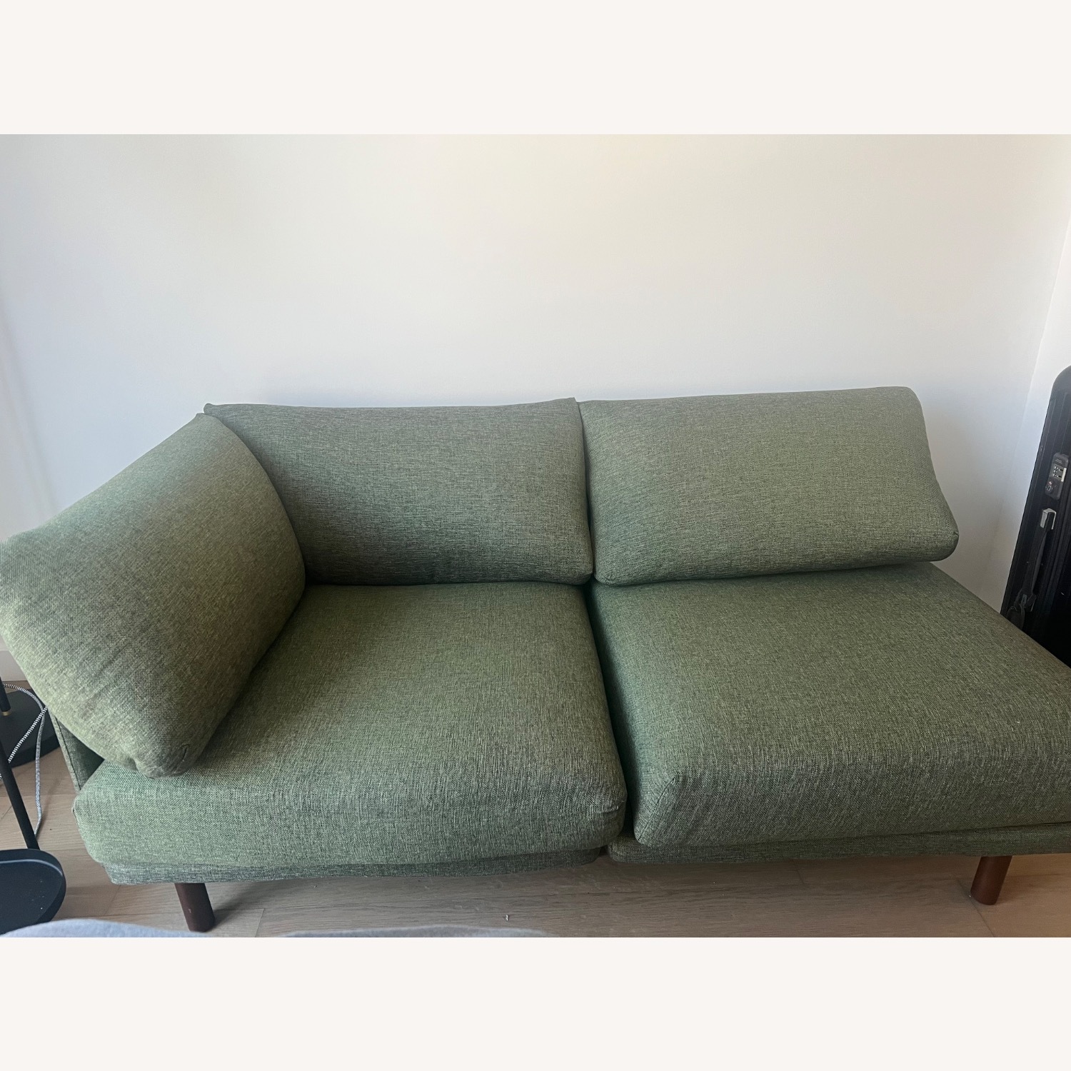Burrow Range 2 Piece One Arm Loveseat Sofa - AptDeco