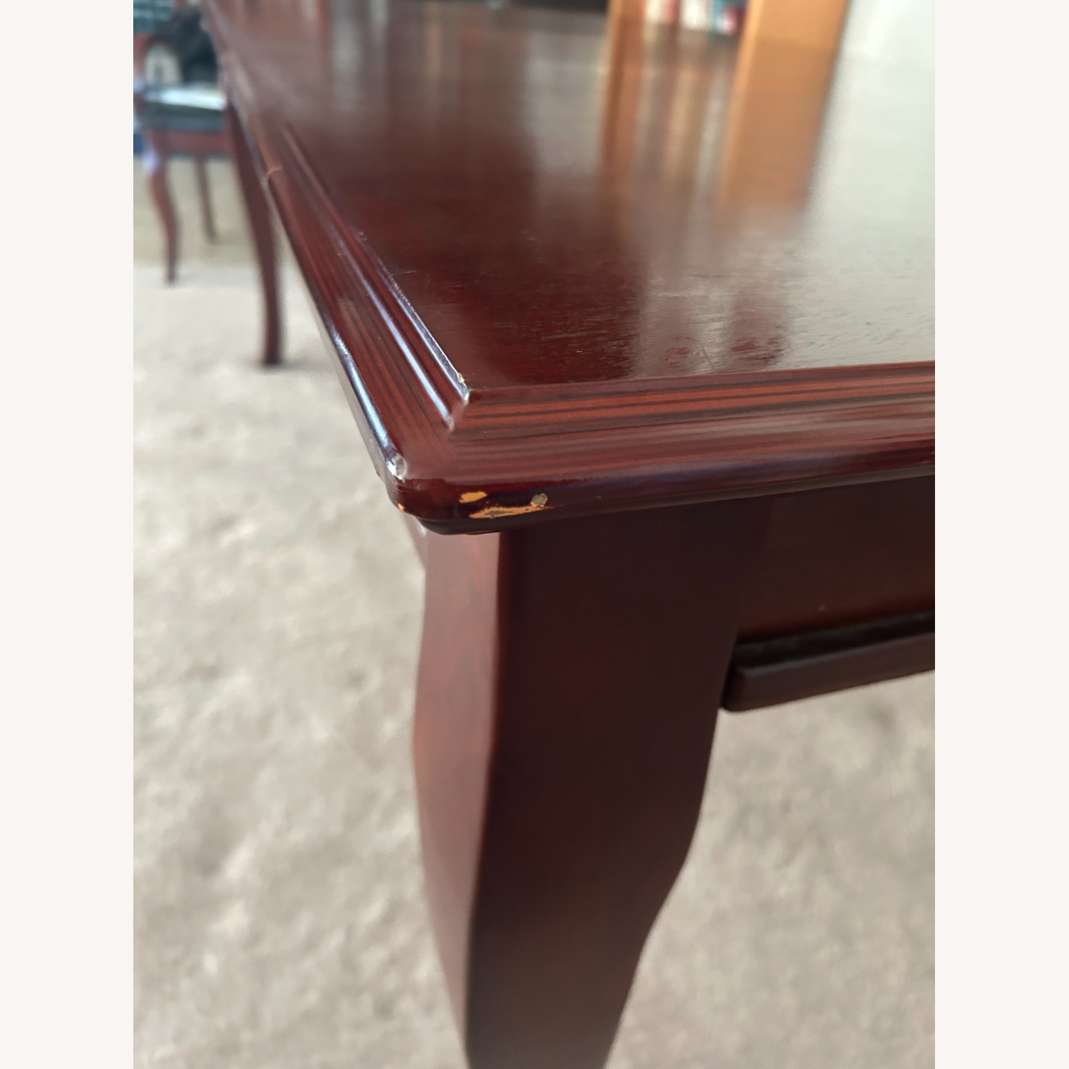 Vaughan Bassett Wooden Cherry/Brown Dining Table - AptDeco