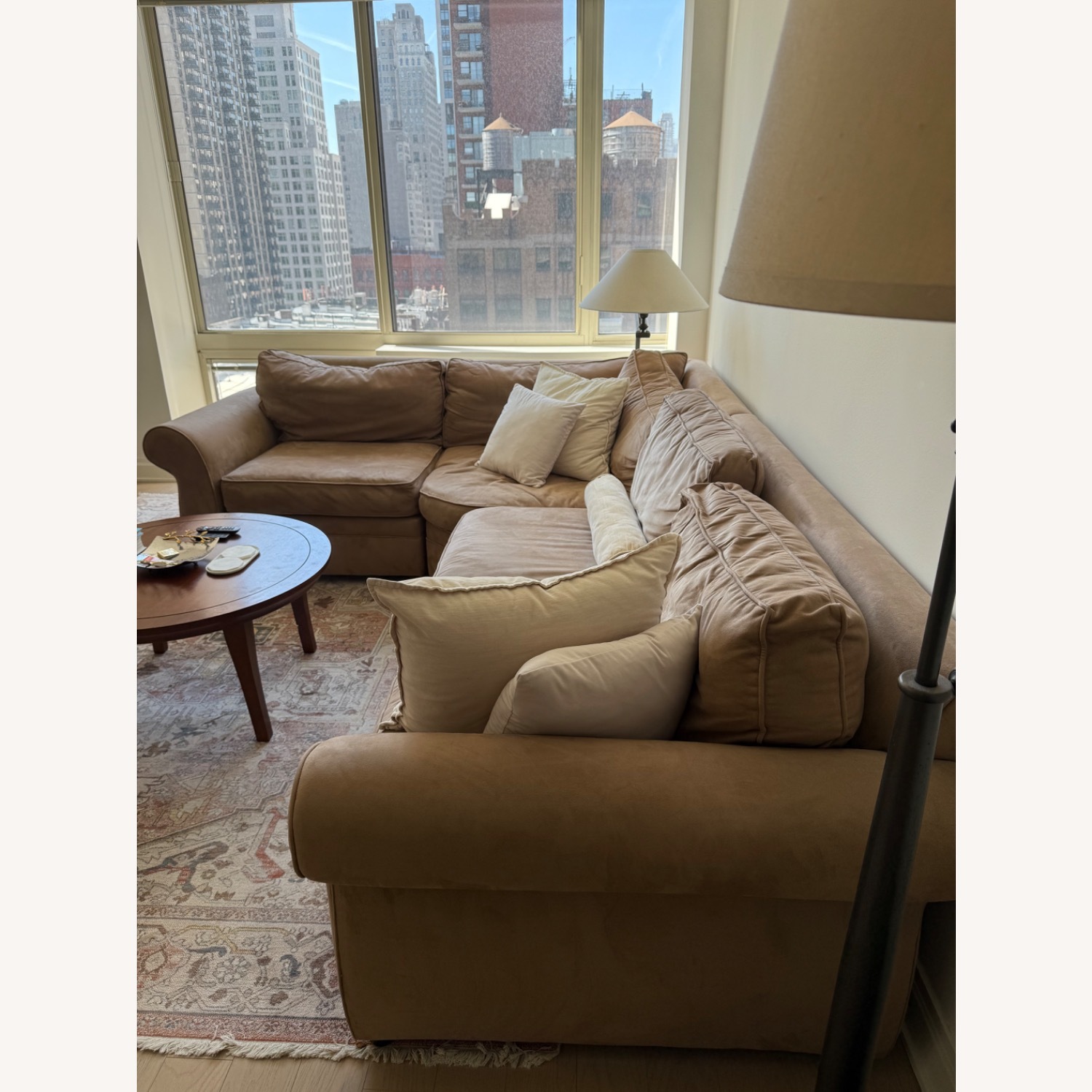 Pottery Barn Beige Sofa - AptDeco