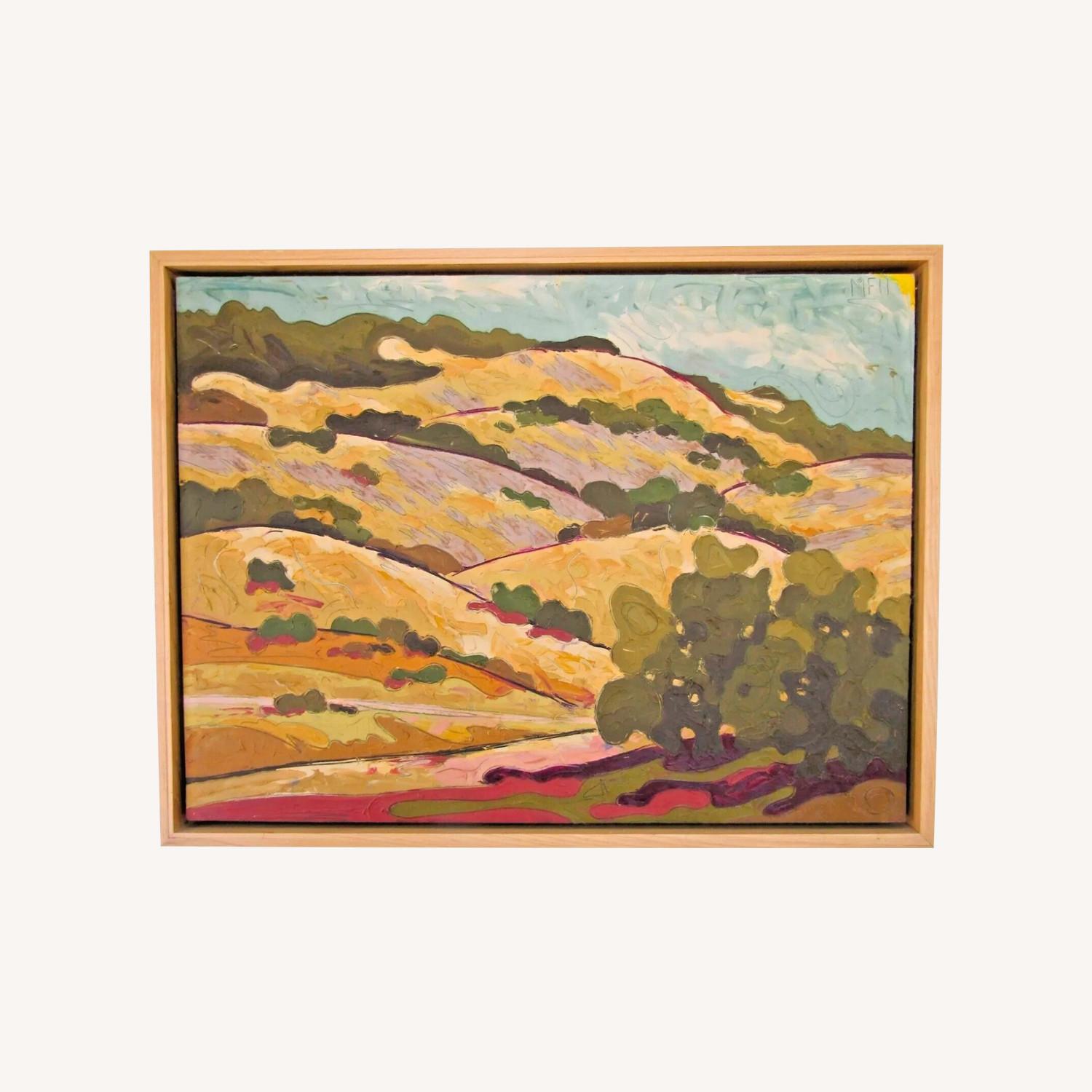 Matthew Frederick Golden State Hills Oil on Panel - AptDeco