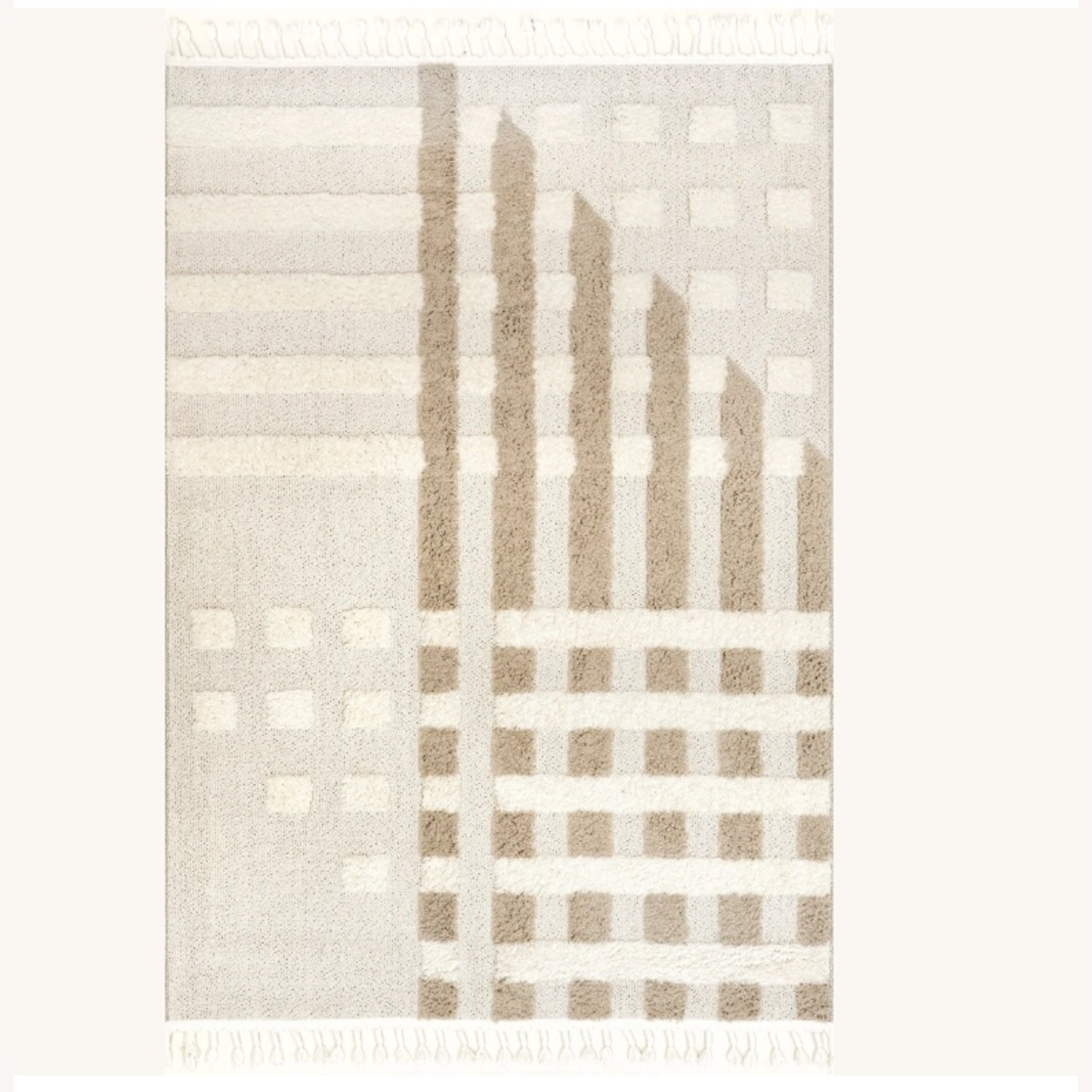 Rugs USA Checkered Neutral Rug - AptDeco