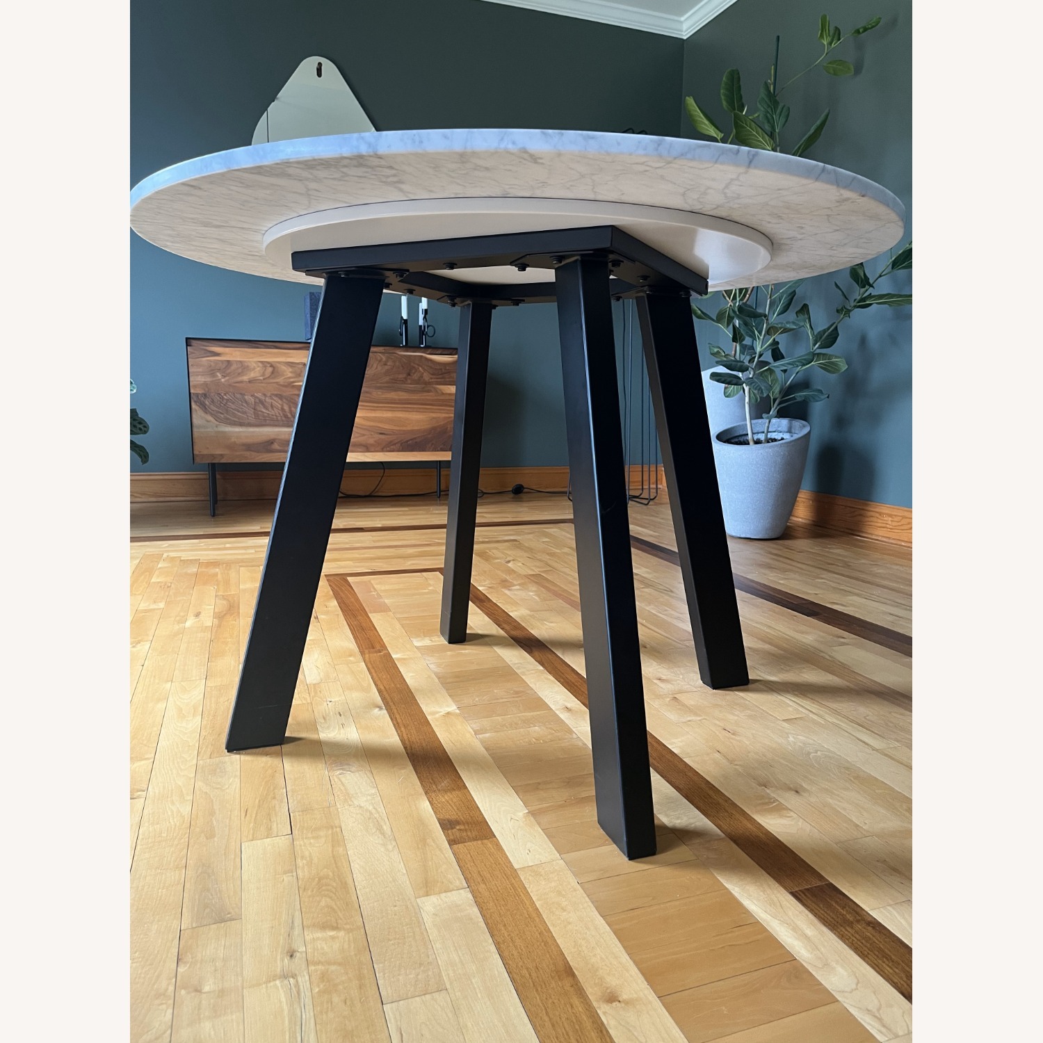 Blu Dot Marble Dining Table - AptDeco