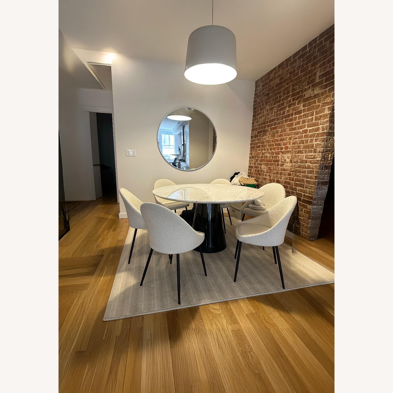 Decker 54" Round Dining Table - AptDeco