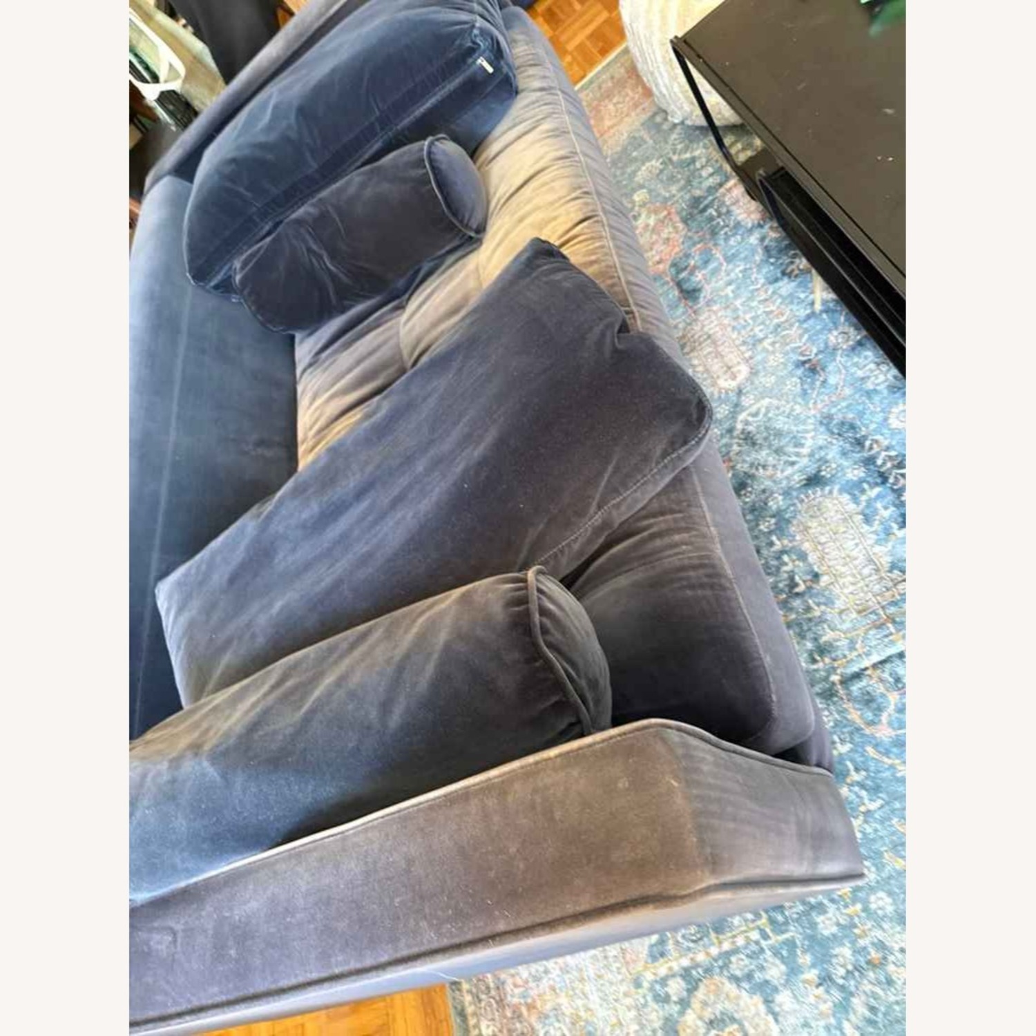 Article Navy Blue Couch Sven Velvet Sofa 72'' - AptDeco