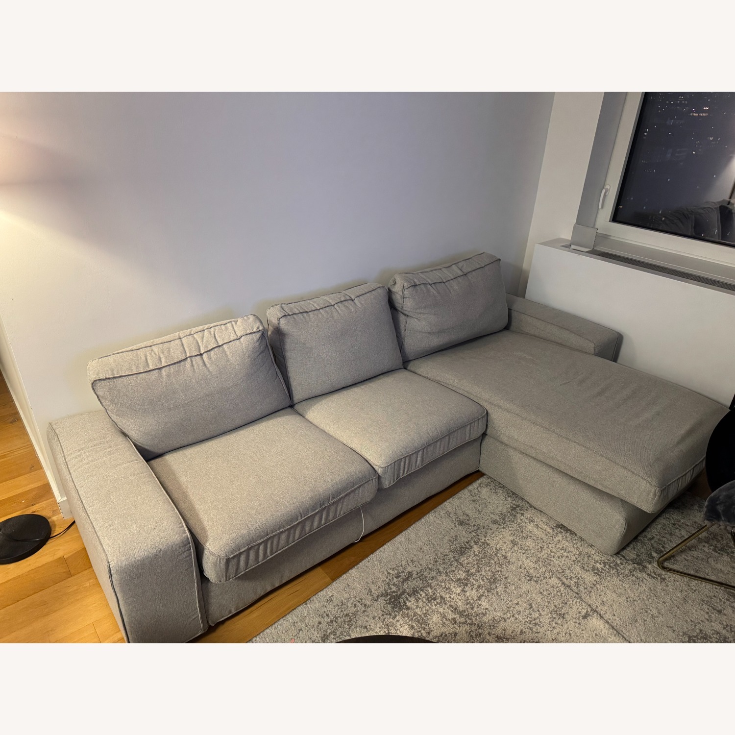 IKEA Kivik Grey Couch - AptDeco