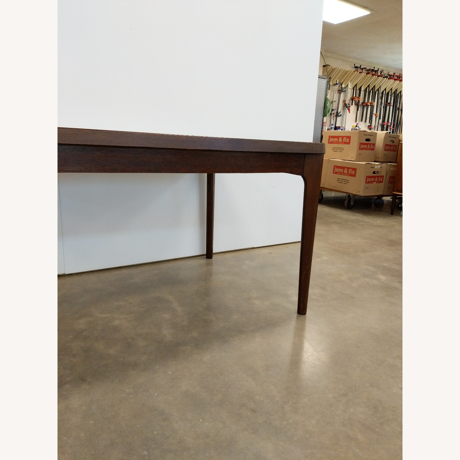 Vintage Danish Modern Oak Extendable Dining Table - AptDeco