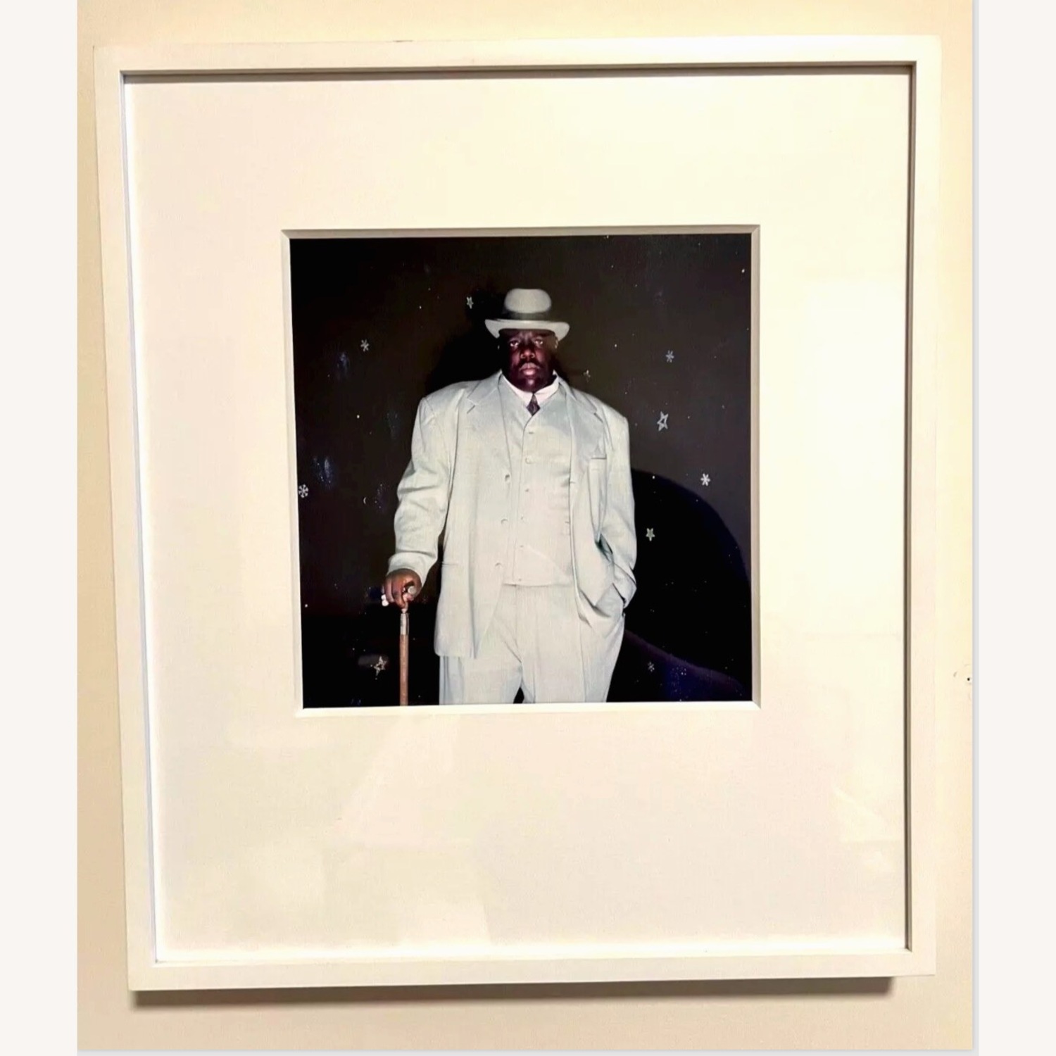 Orig. NOTORIOUS BIG Framed Photograph. NYC 1997 - AptDeco