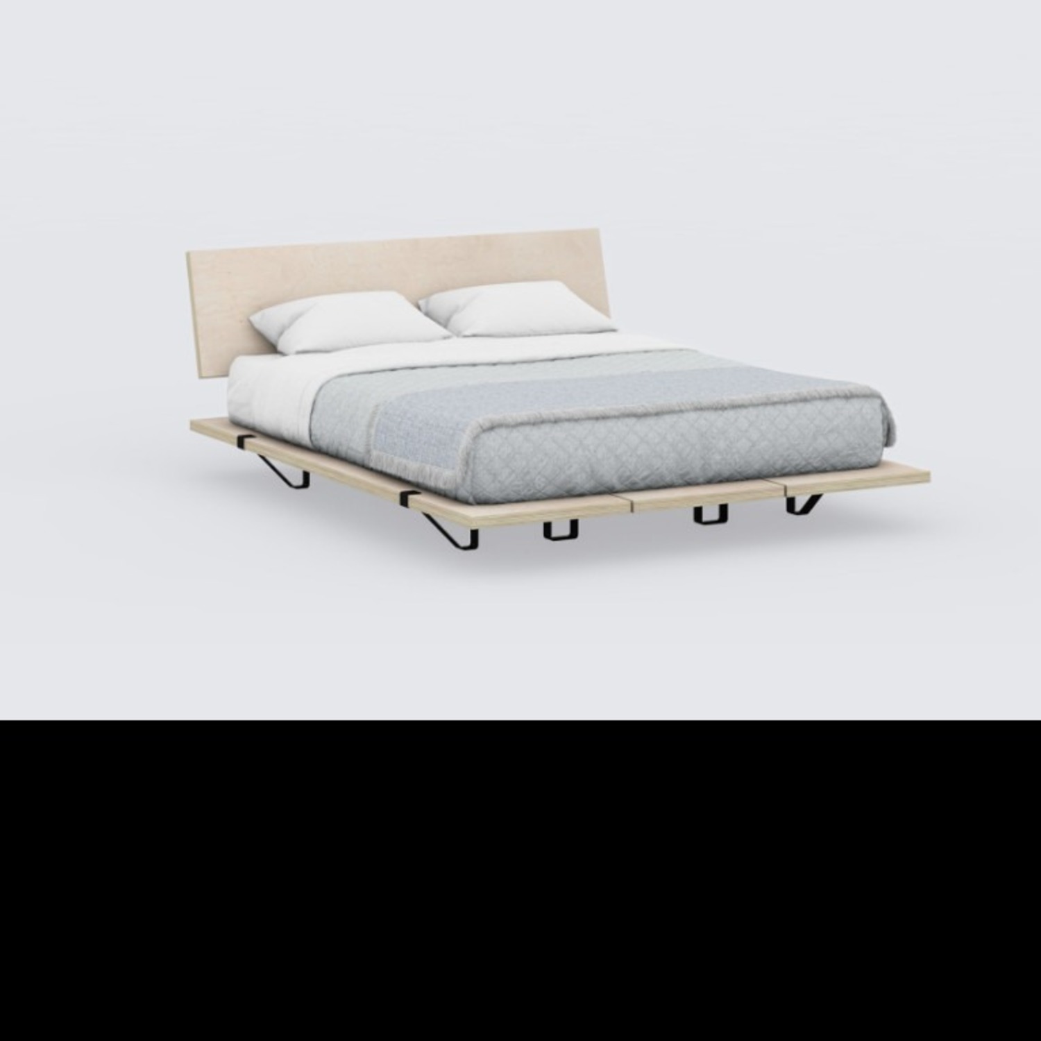 Floyd The Platform Bed W Headboard - AptDeco