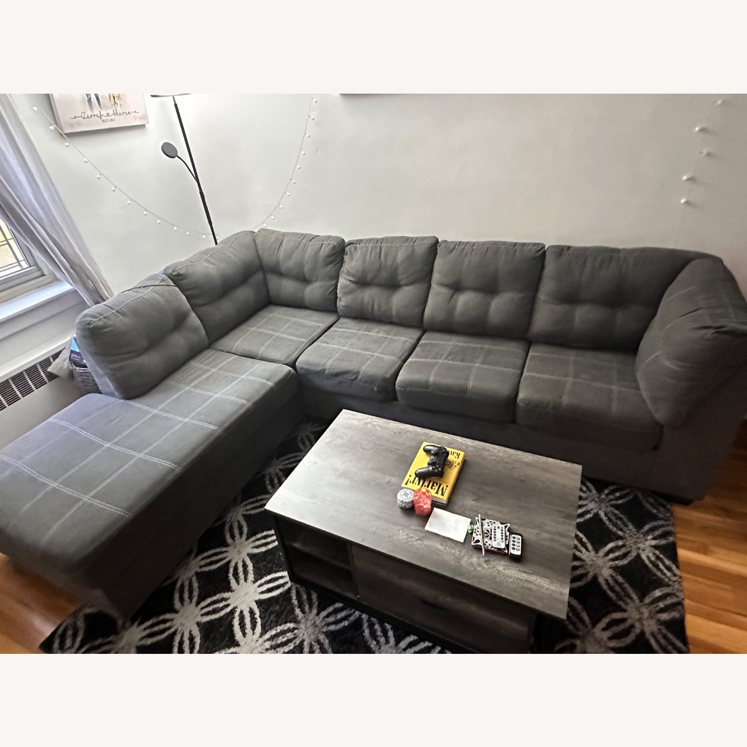 Dark Gray 4+ Sectional, Large and Cozy - AptDeco