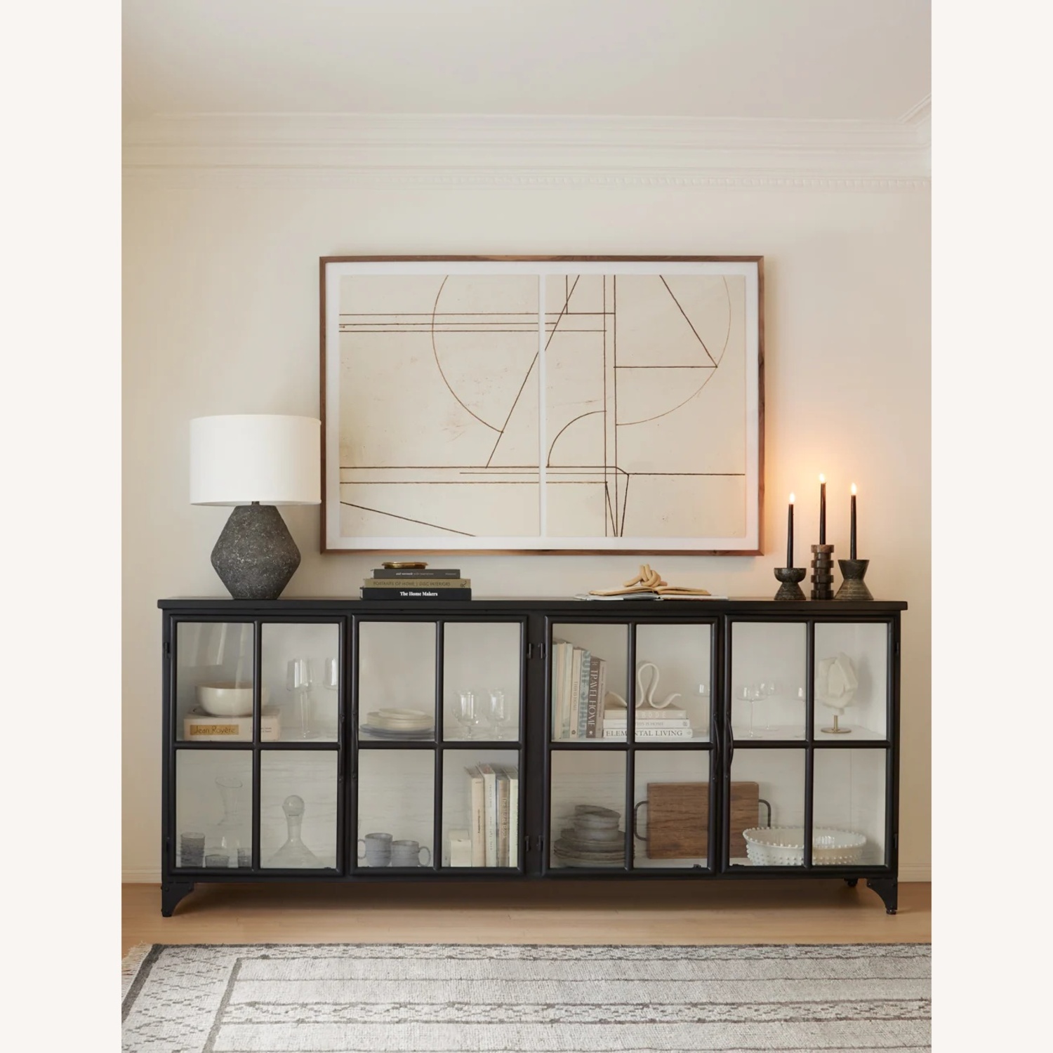 Lulu & Georgia Marjorie Curio Sideboard Cabinet - AptDeco