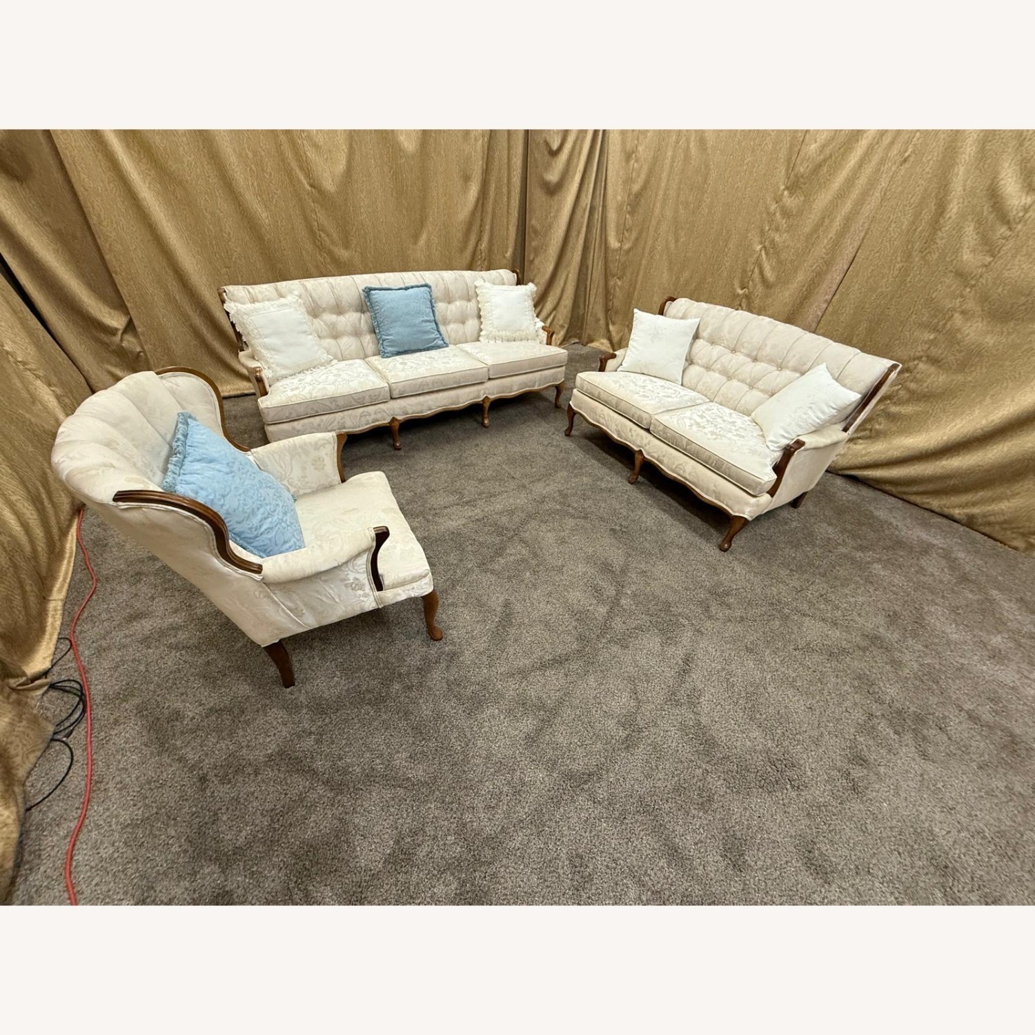 Southern Furniture 3 piece Vintage Sofa Set - AptDeco