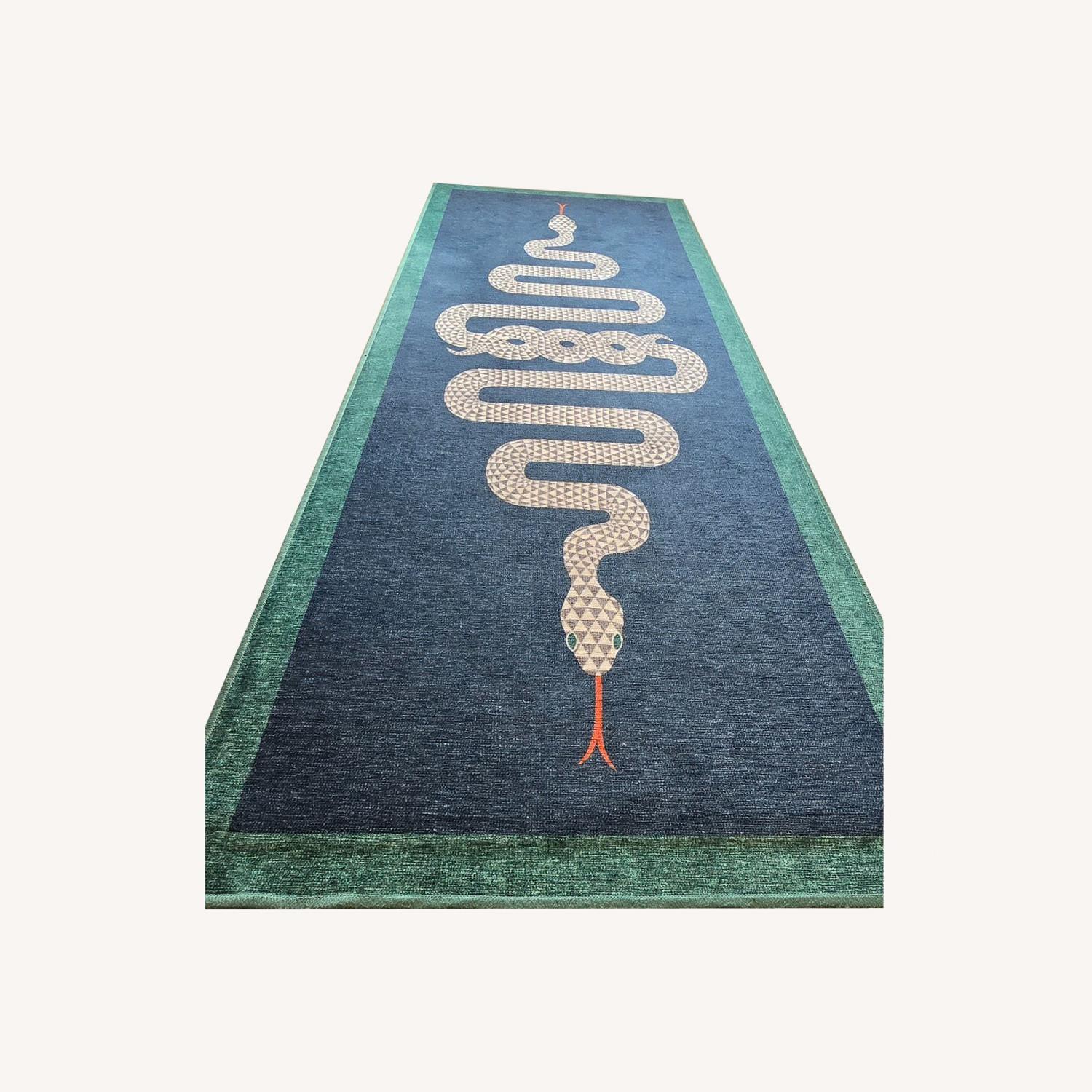 Jonathan Adler Venom Sapphire Tufted Rug - AptDeco