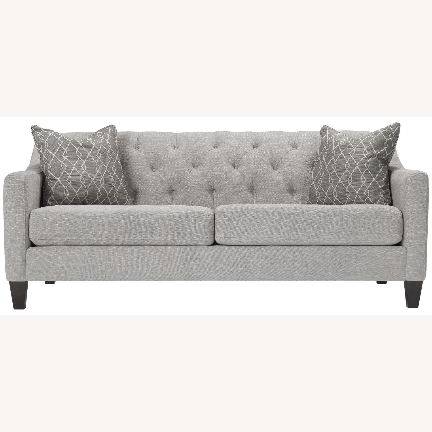 Raymour & Flanigan Densmore Grey 2 Seat Sofa - AptDeco