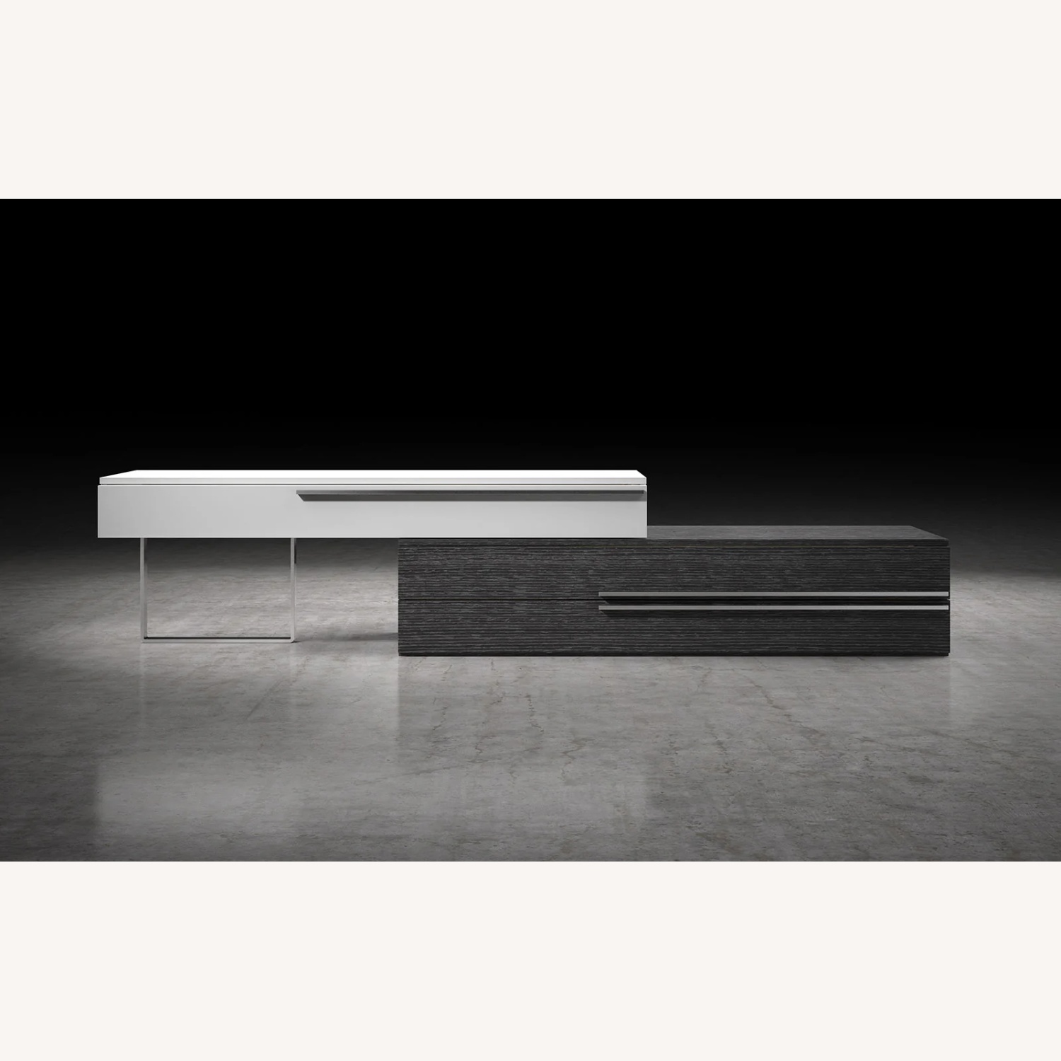 Modloft Gramercy Media Console – Smoked Oak - AptDeco