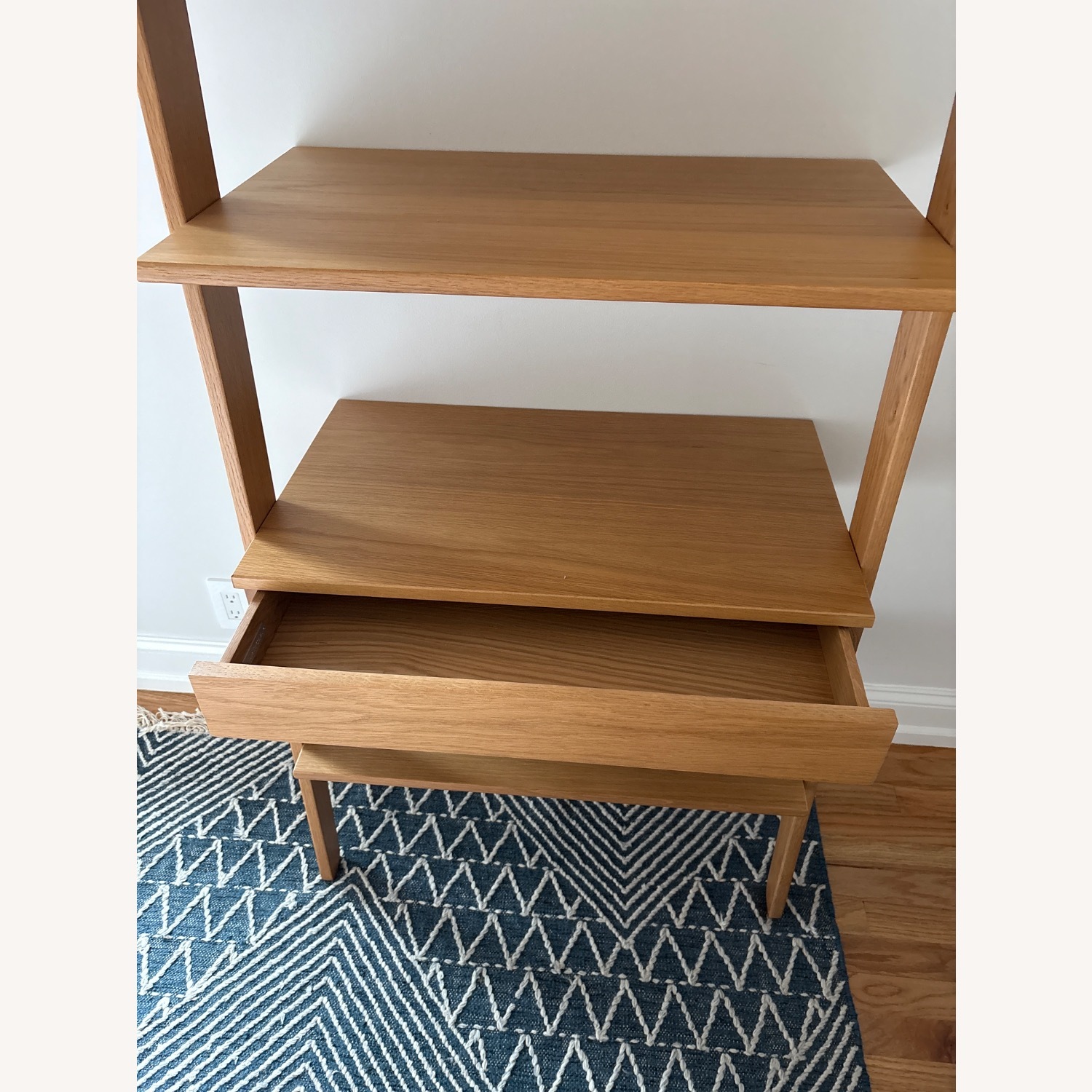 Article Oak Bookcase With Drawer - AptDeco