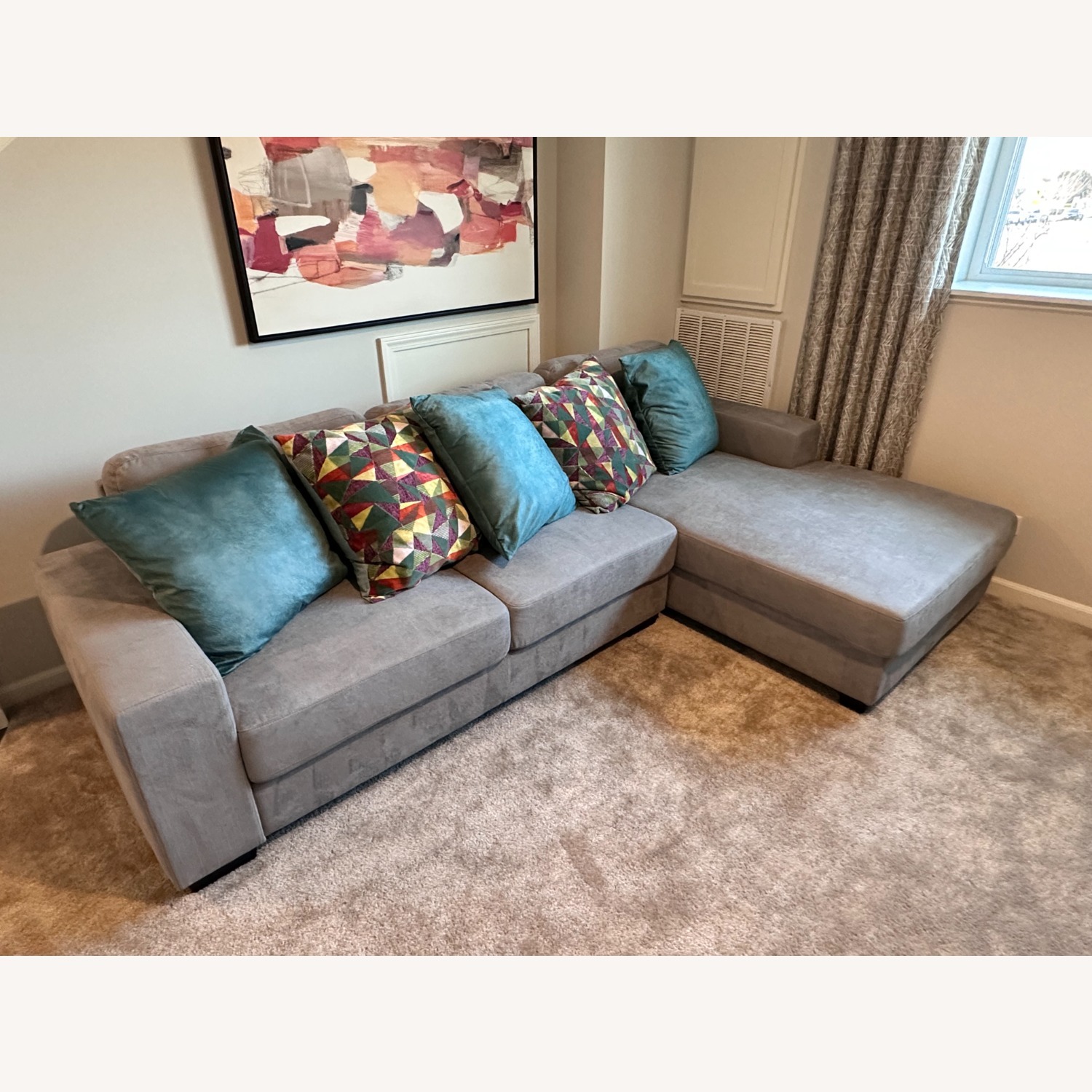 Grey Sectional Sofa - AptDeco