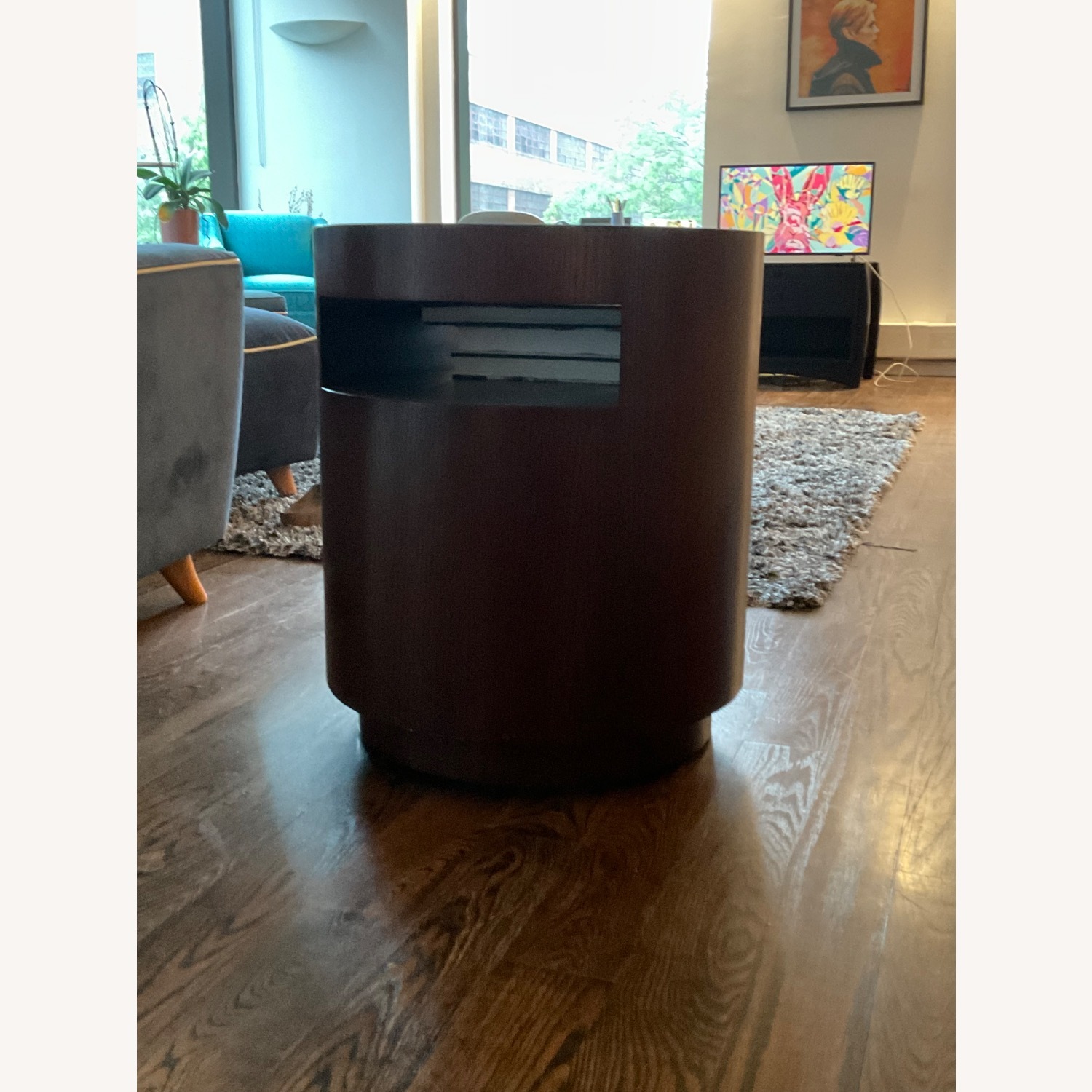 Pair of Robust Wooden Side/Coffee Tables - AptDeco