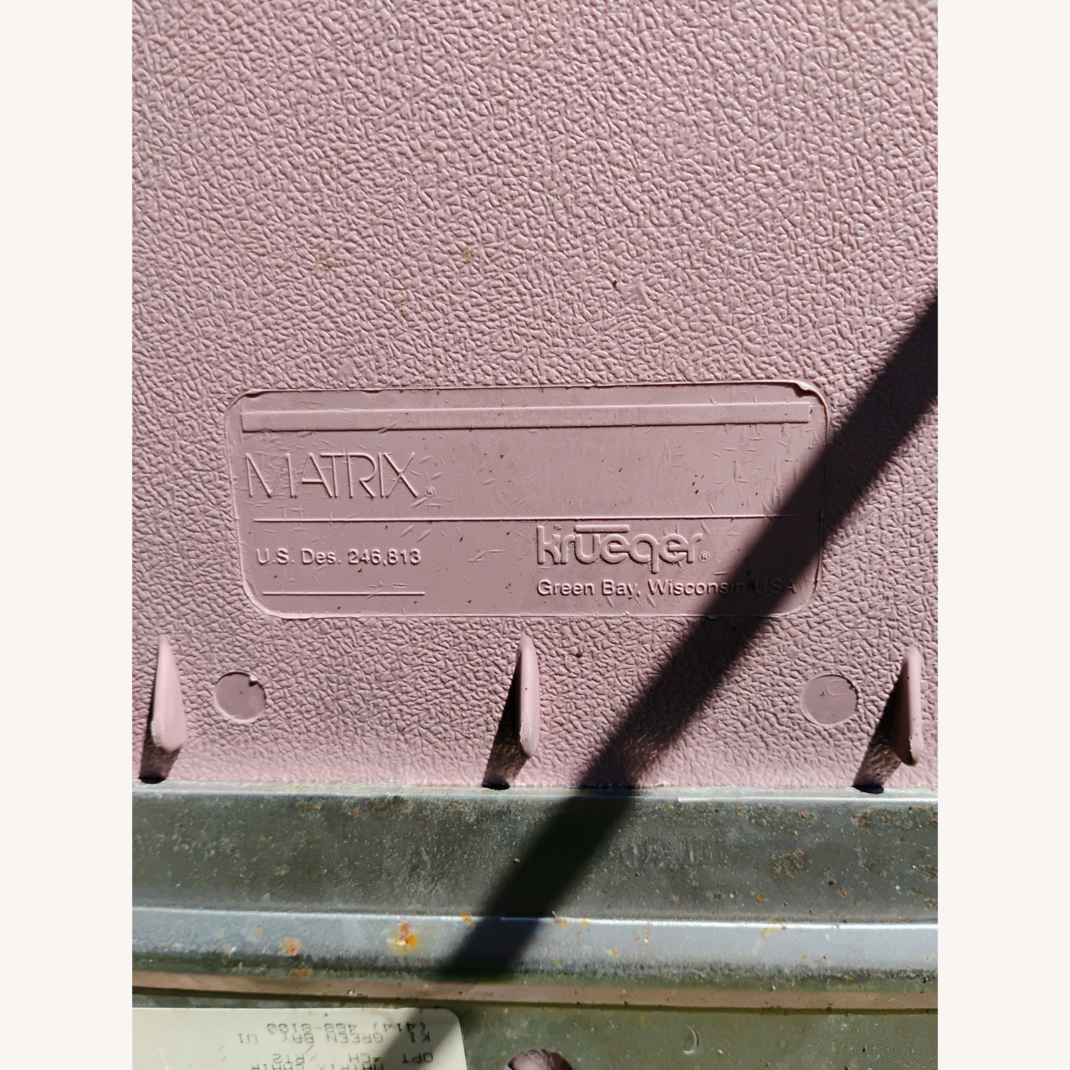 Matrix Krueger Pink Stackable Chairs - AptDeco