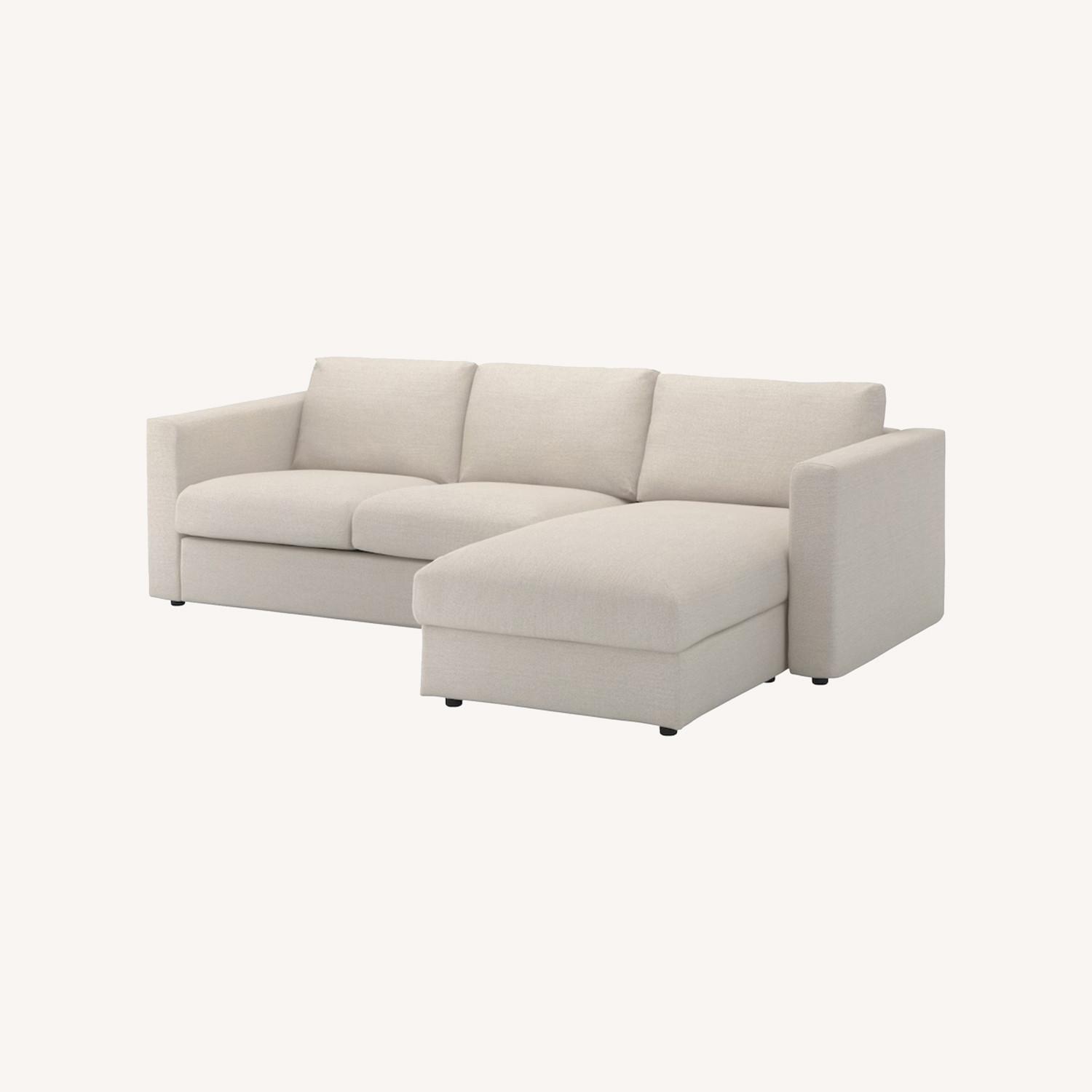 IKEA FINNALA 3-seat Sleeper Sofa with Chaise - AptDeco