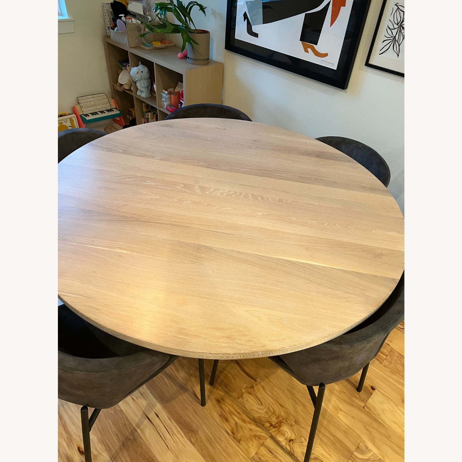 Sunpan Round Wood Dining Table - AptDeco