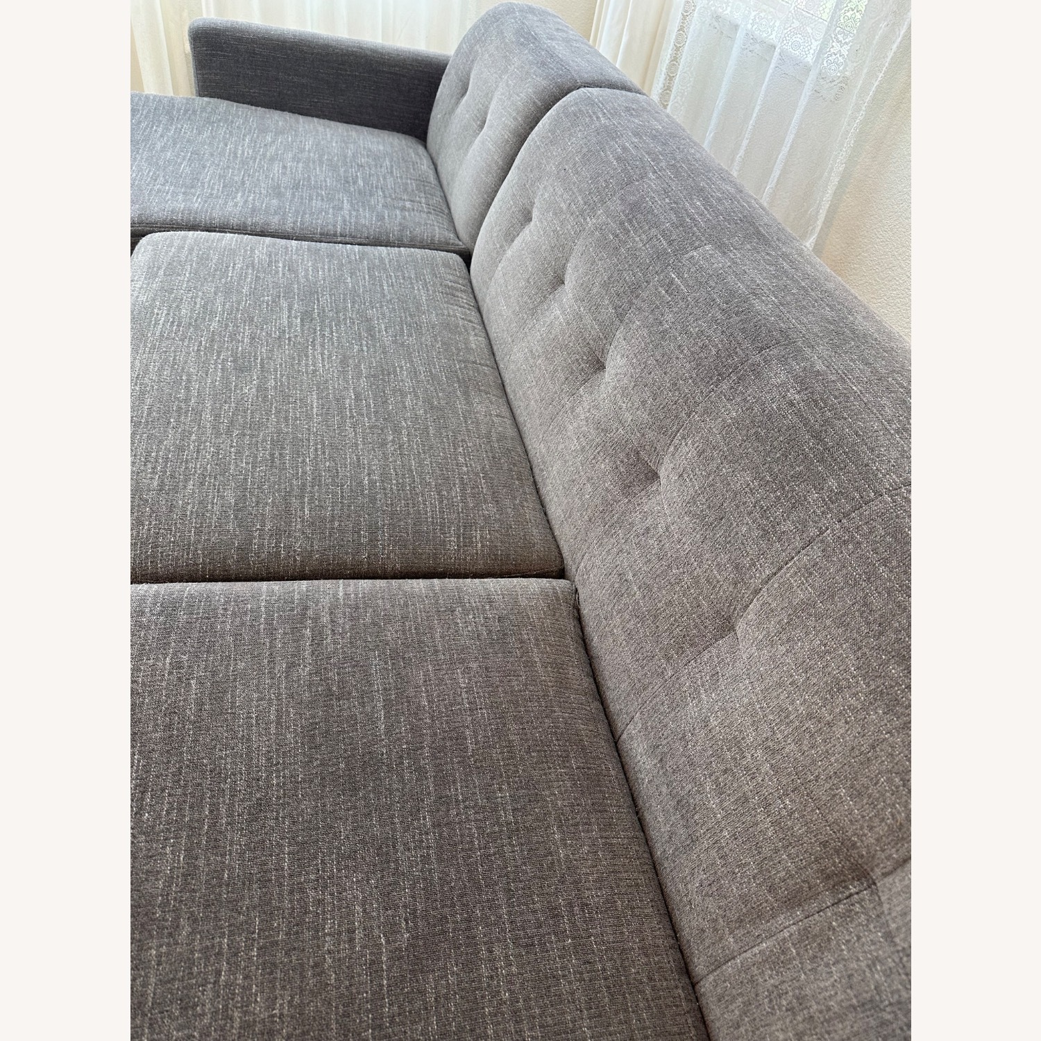 Ashley Furniture Grey 2-peace Sectional Sofa - AptDeco