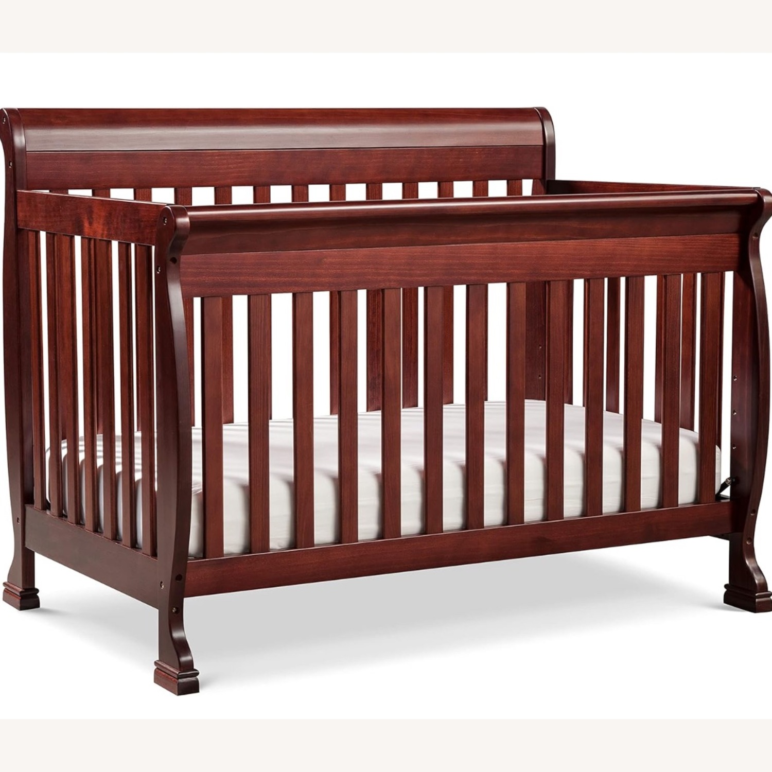 Solid Wood Full Size Bed/Convertible Crib - AptDeco