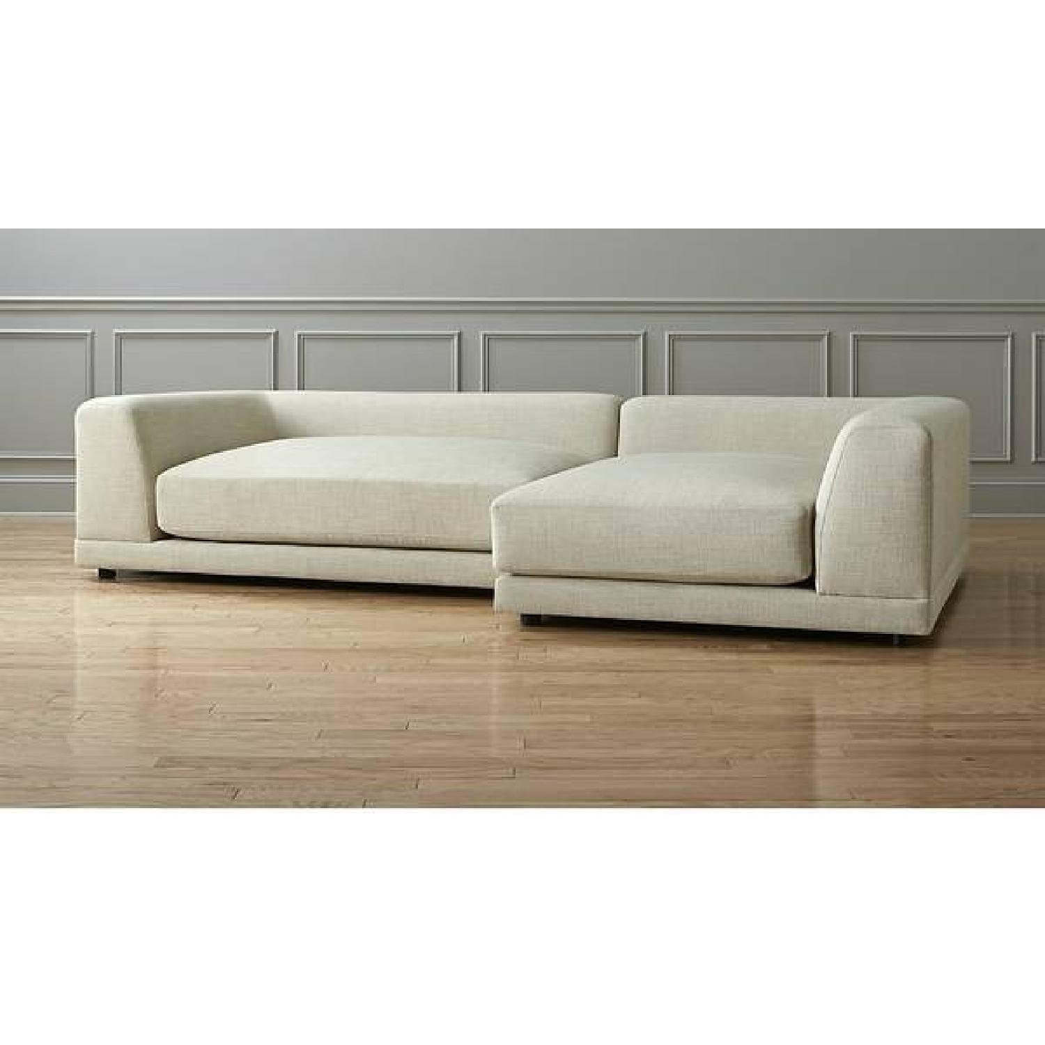 CB2 Uno 2-Piece Sectional - AptDeco