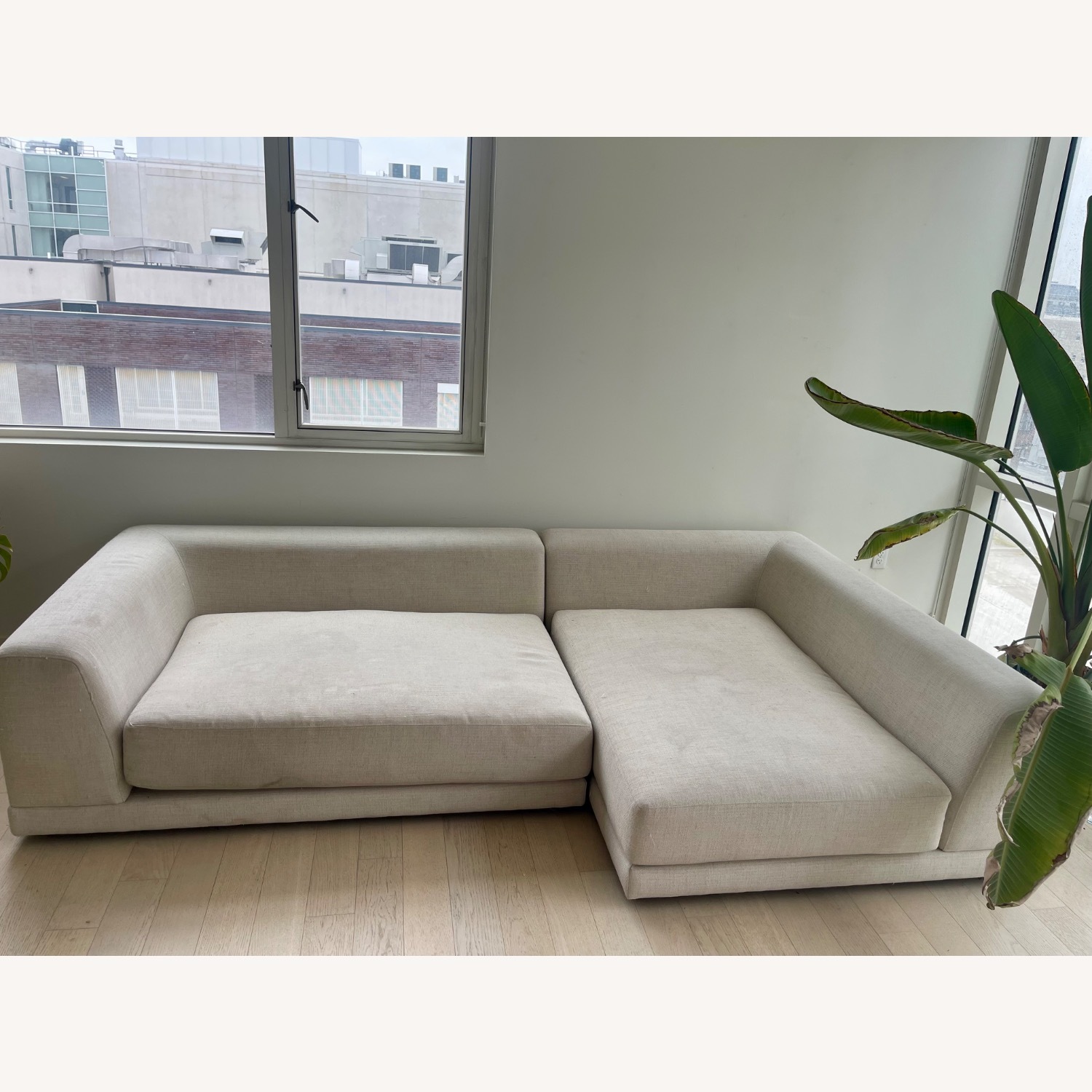 CB2 Uno 2-Piece Sectional - AptDeco