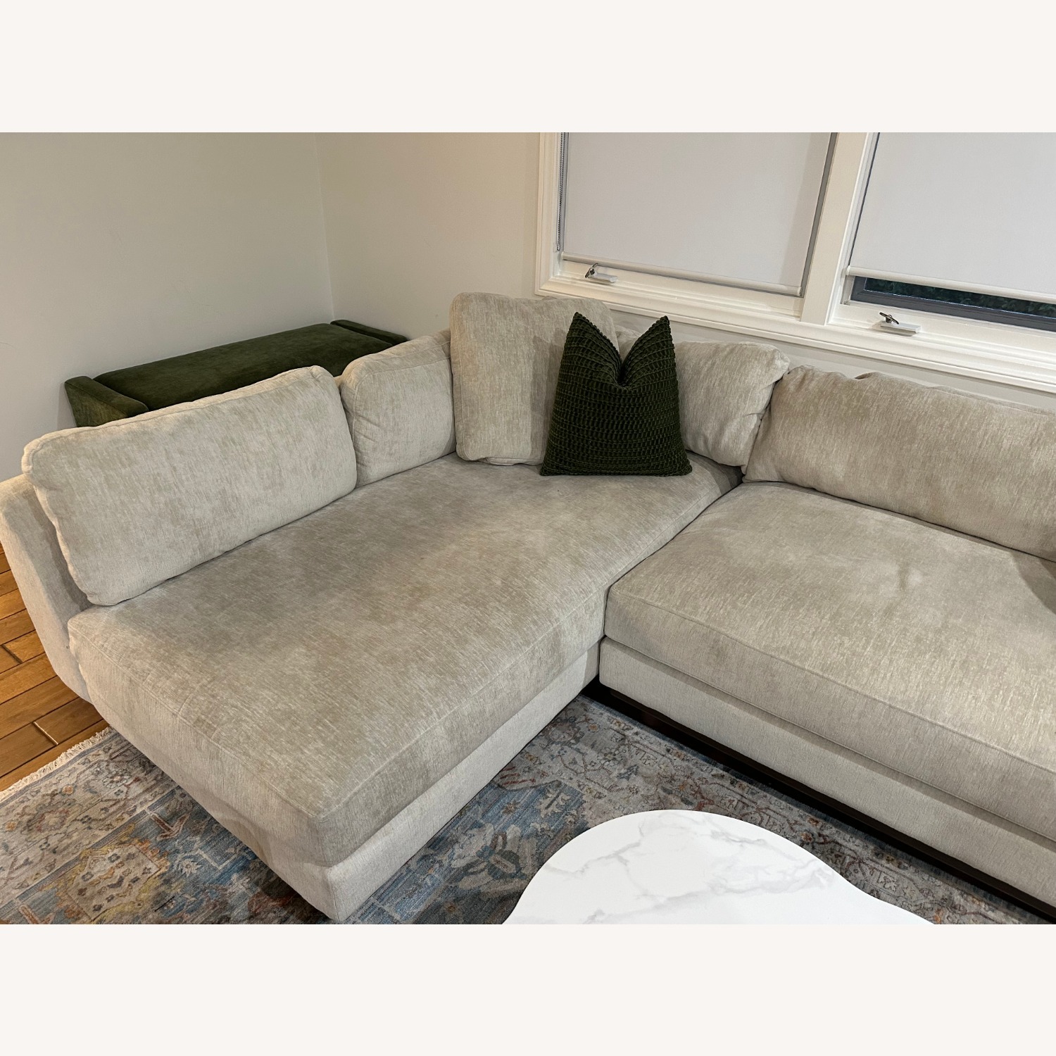 Joybird Miller Sectional in Irish Cream - AptDeco