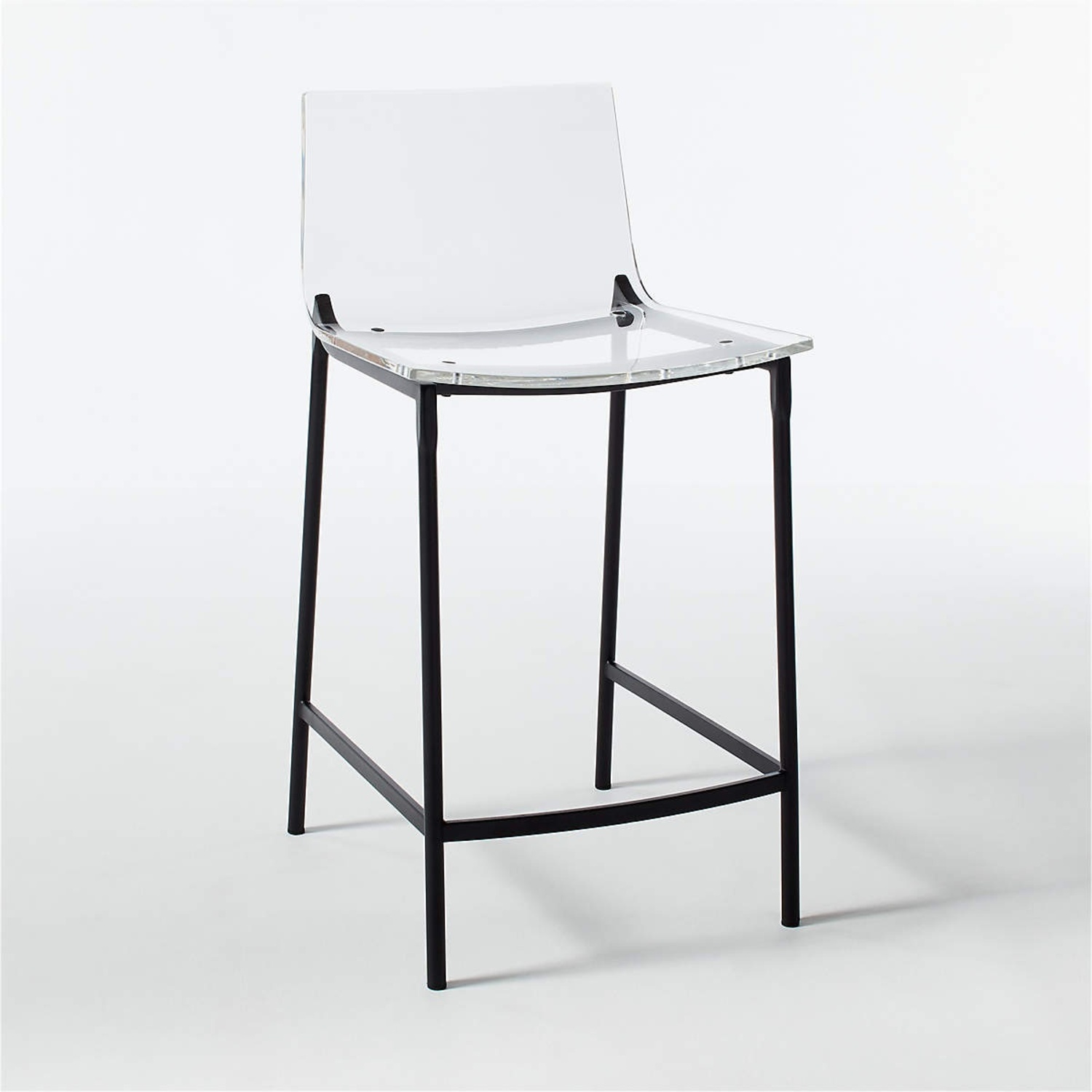 CB2 Chiaro Clear Acrylic Counter Stool (8) - AptDeco