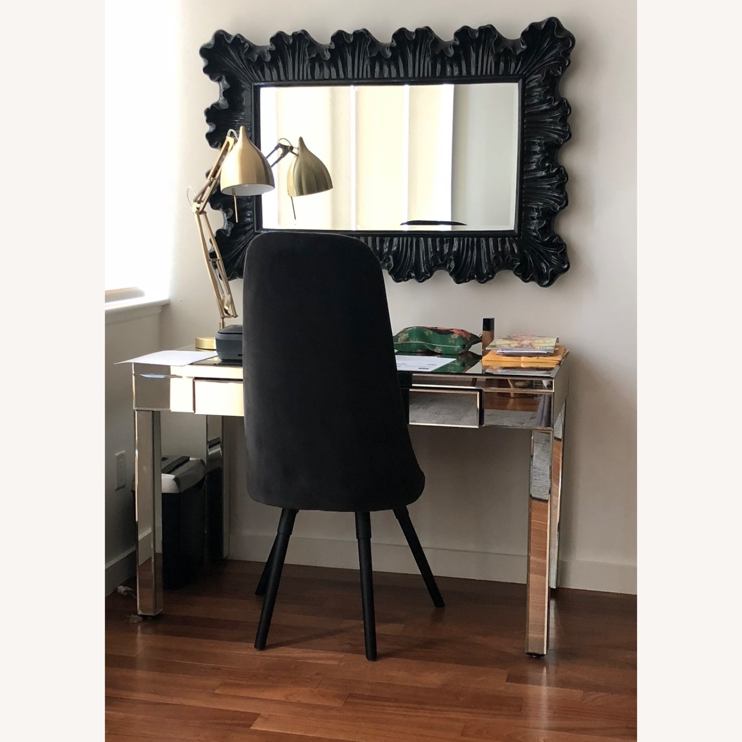 Z Gallerie Mirrored Desk/Vanity - AptDeco