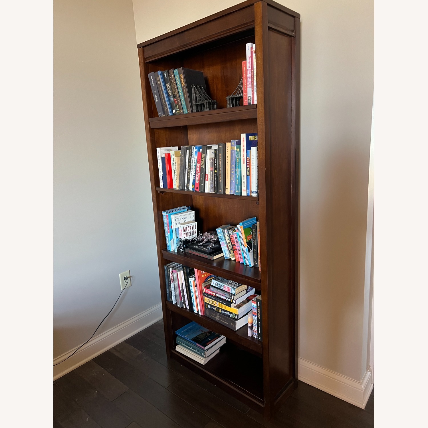 Crate & Barrel Wood Book Shelf - AptDeco
