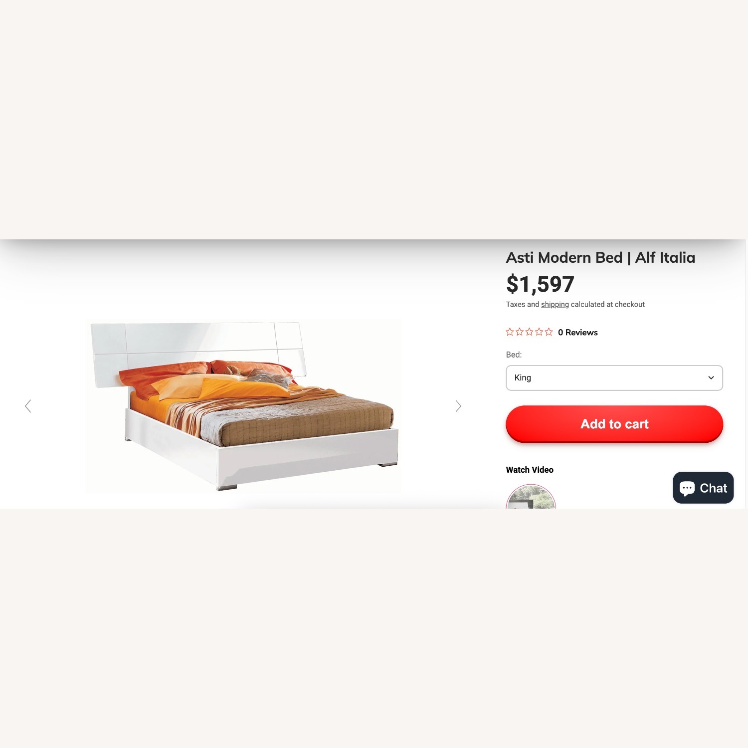ALF ITALIA Asti Modern Bed - AptDeco