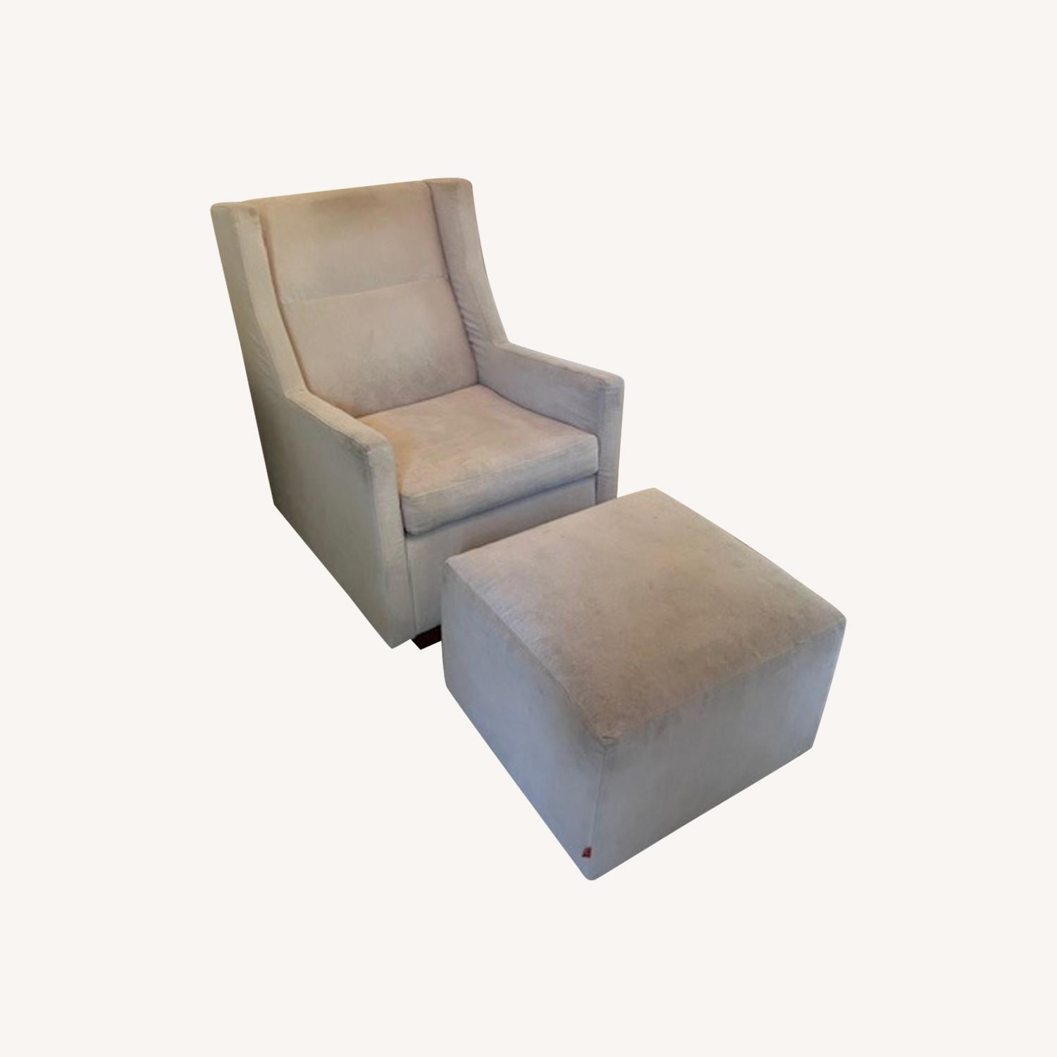 Gus Modern Sparrow Glider and Ottoman - AptDeco