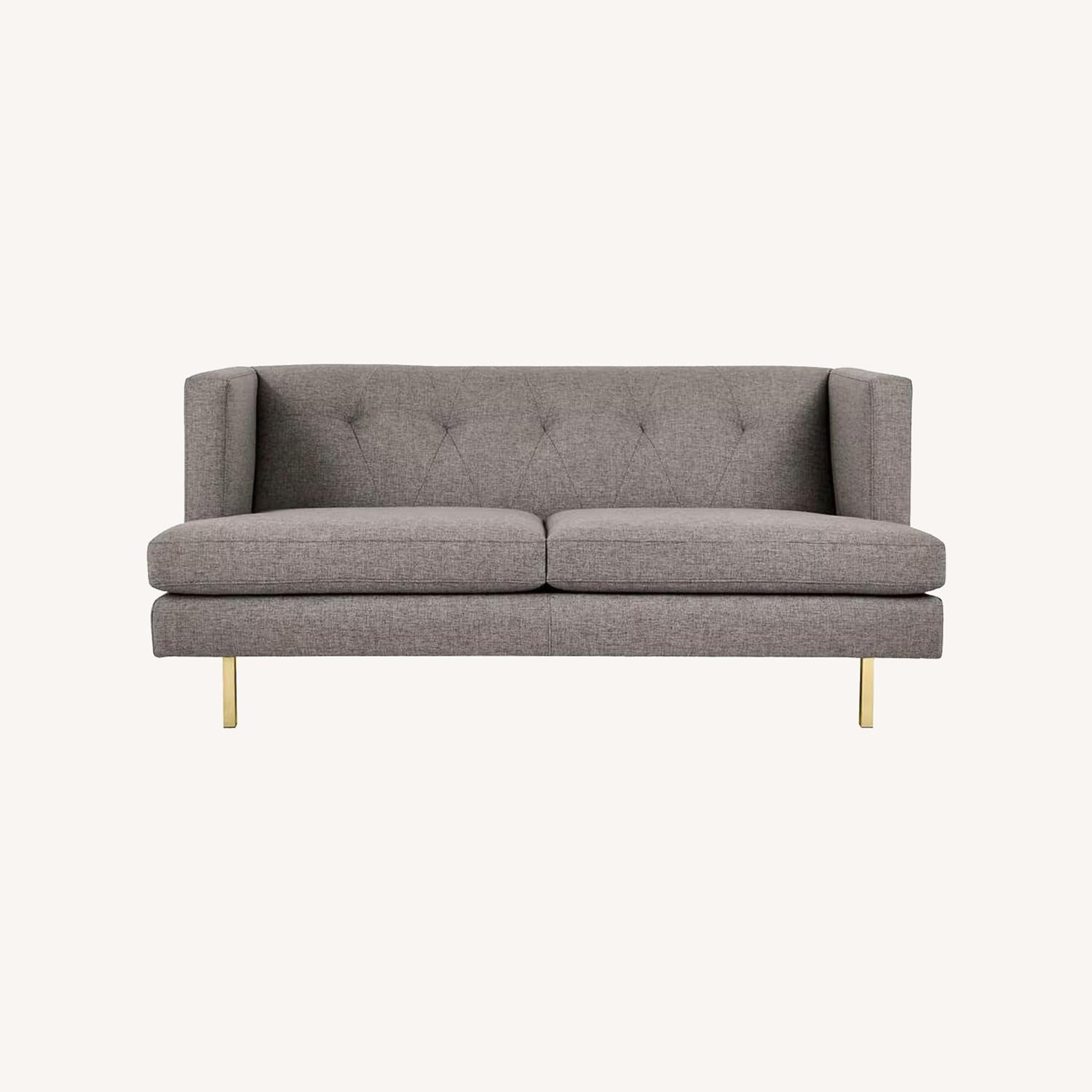 CB2 Avec Apartment Sofa (Gunmetal Leg) - AptDeco