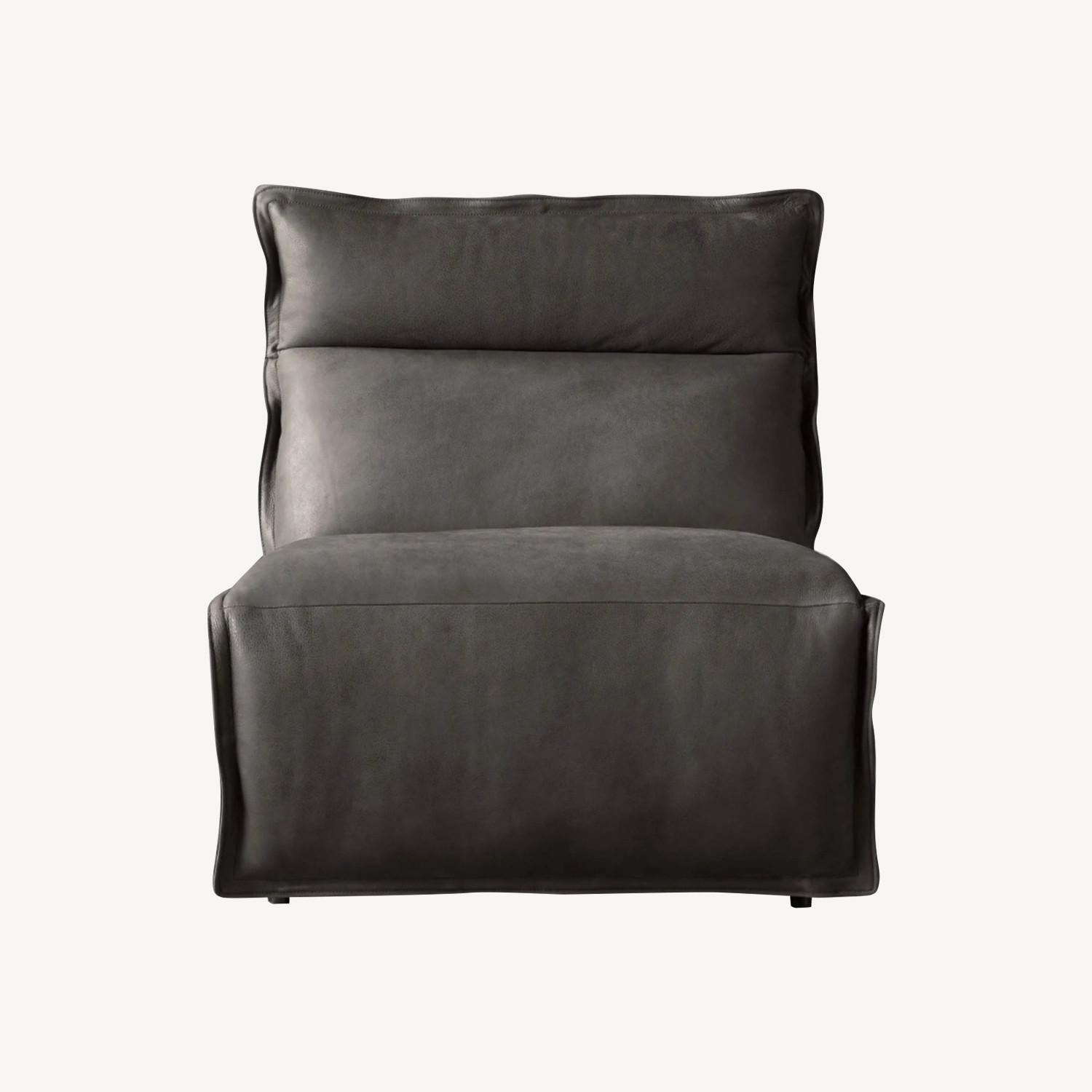 Arhaus Rowland Leather Armless Recliners (4) - AptDeco