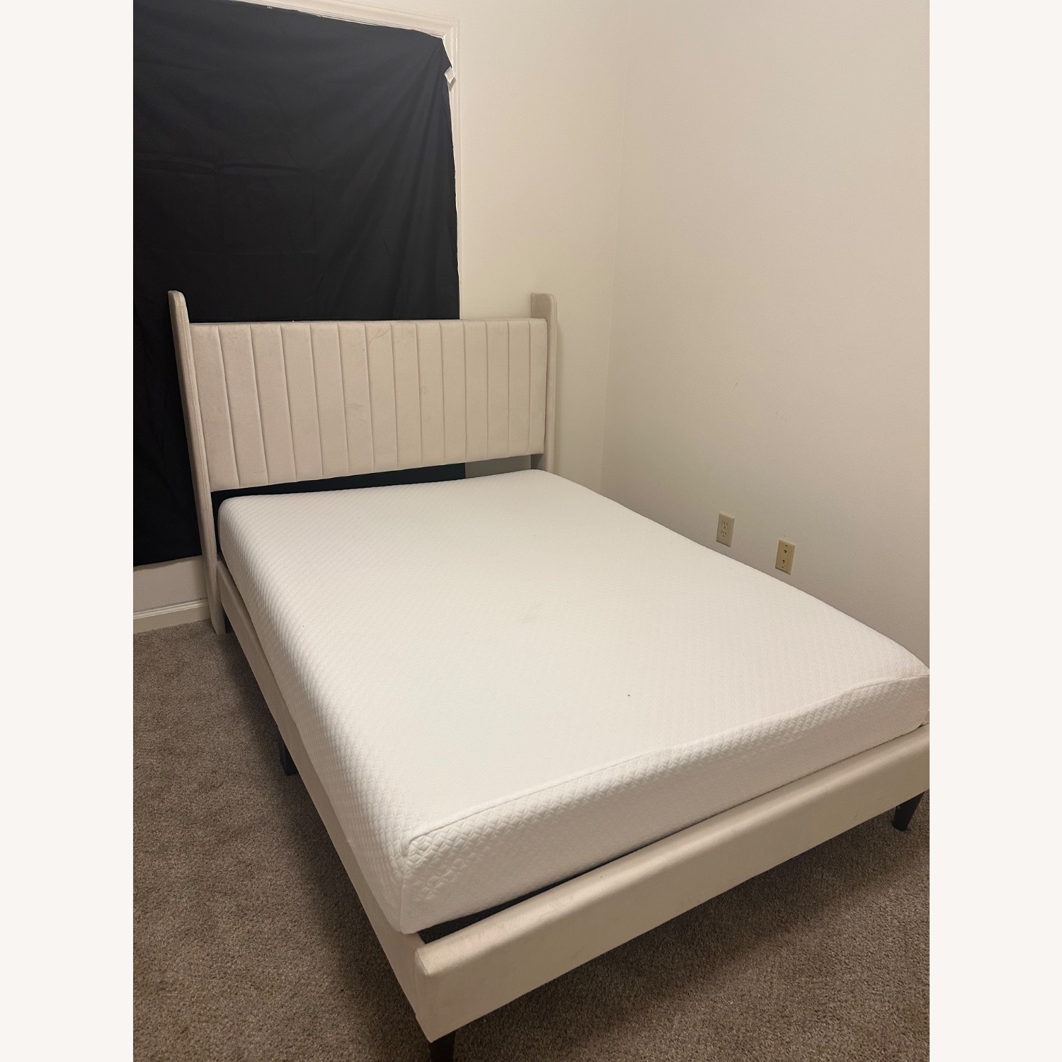 Tan Bed Frame - AptDeco