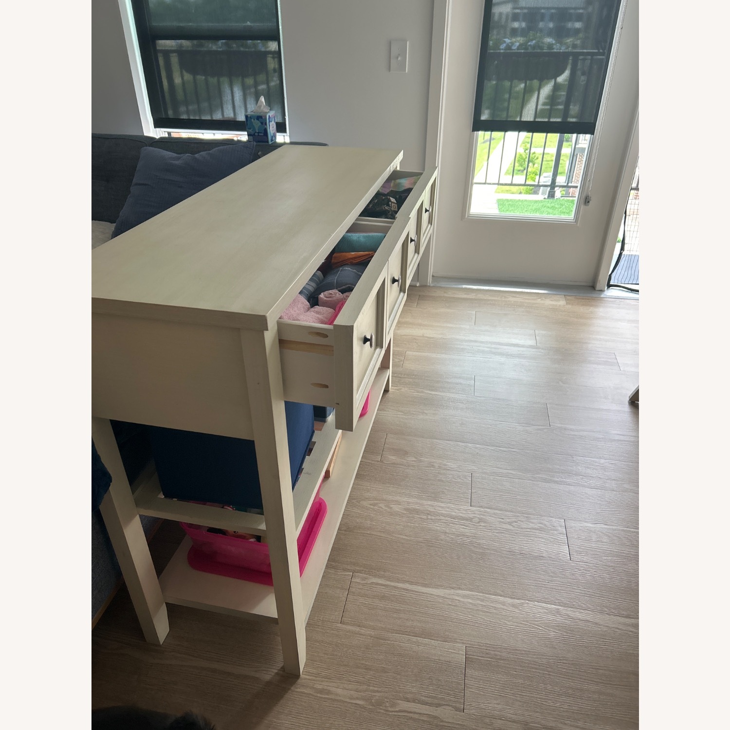 Kirkland's Cream Sideboard Storage - AptDeco