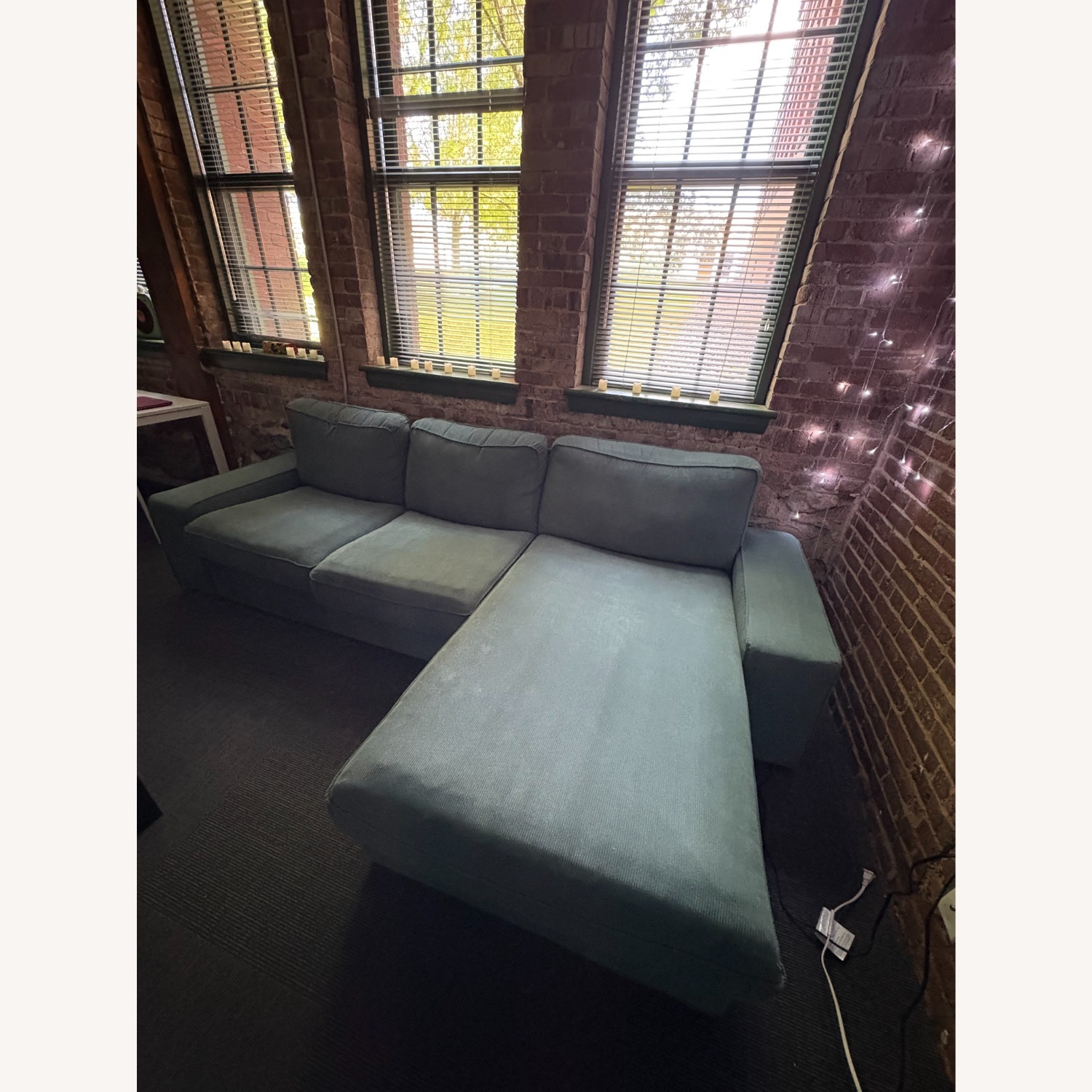 IKEA KIVIK Green Sectional Couch - AptDeco