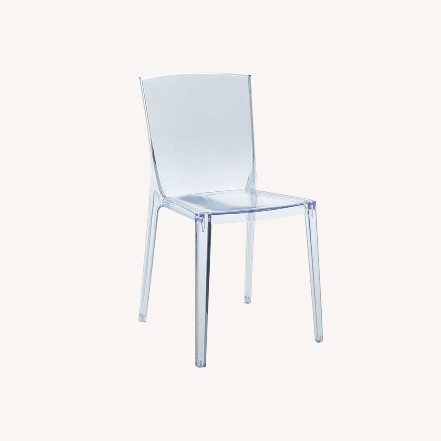 Clear Acrylic Stacking Chair 2 - AptDeco