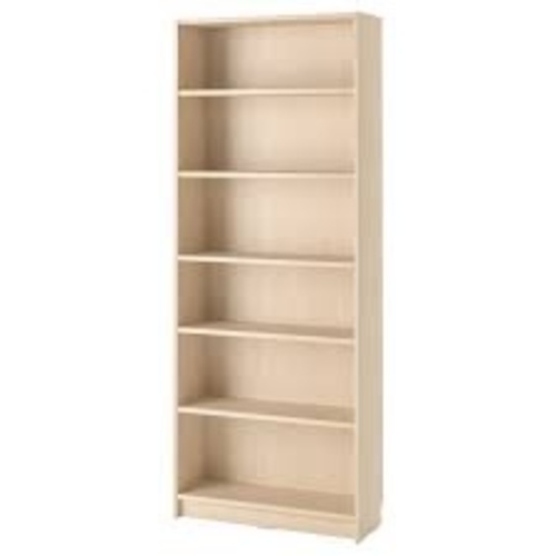 IKEA Red Solid Wood Glass Door Bookcase - AptDeco