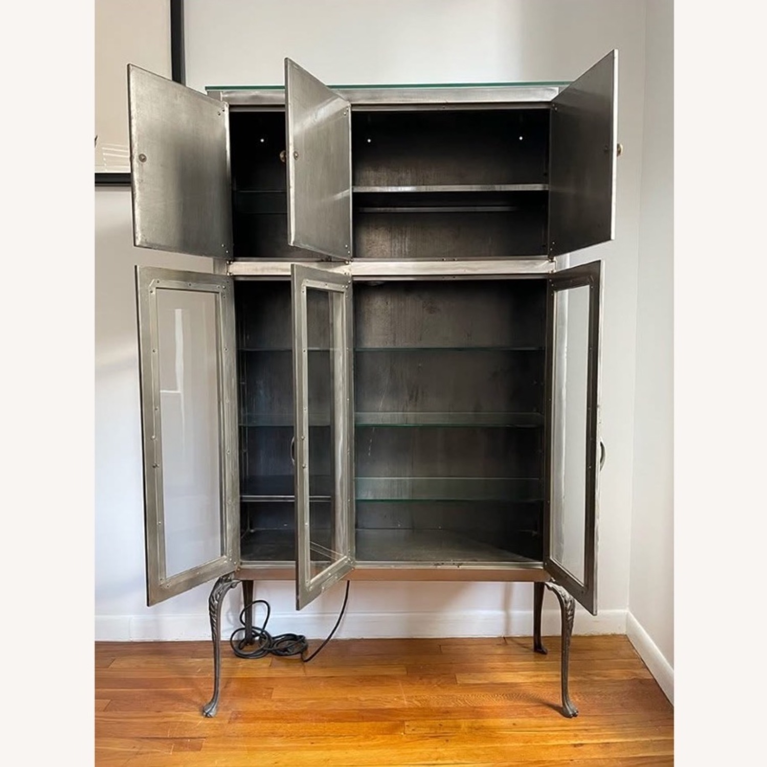 Metal Antique Pharmacy Cabinet - AptDeco