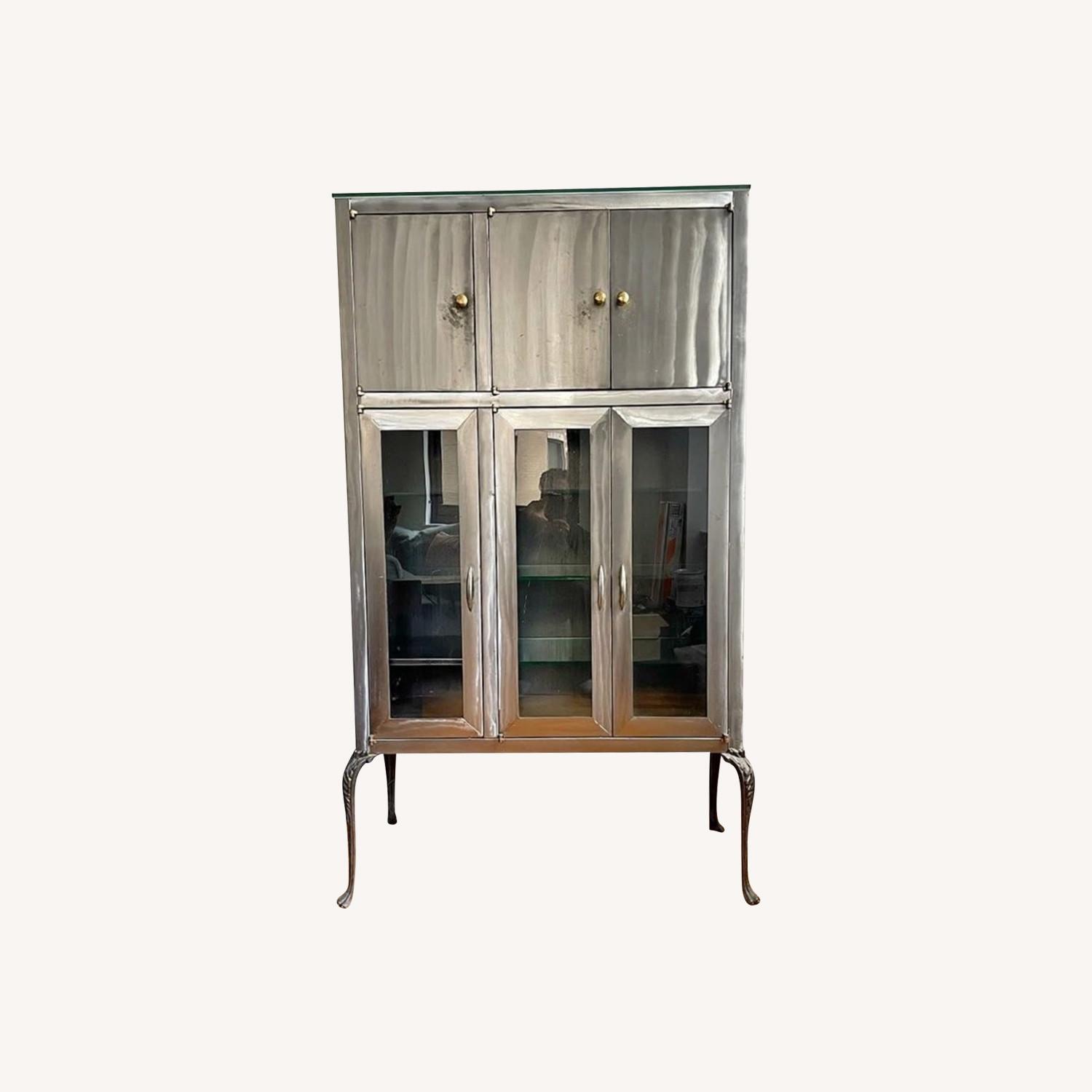 Metal Antique Pharmacy Cabinet - AptDeco